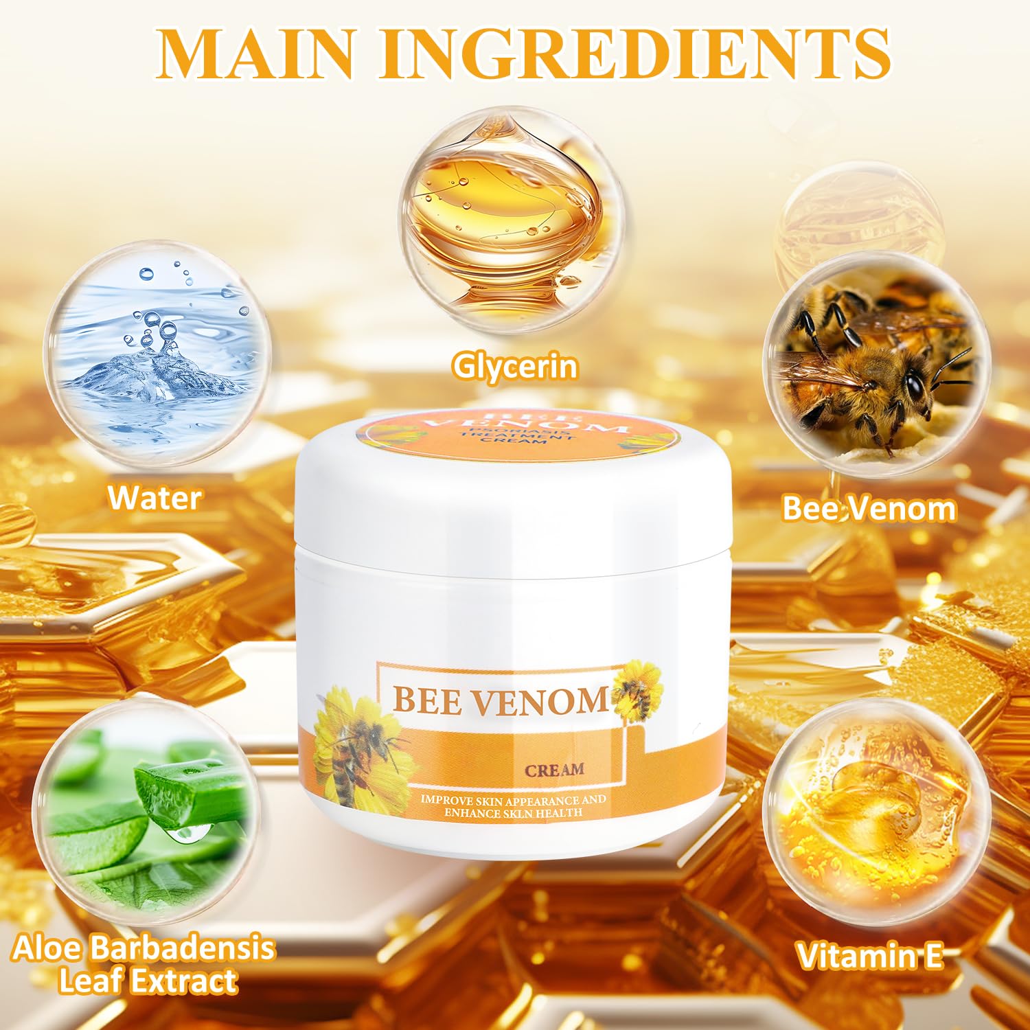 Snapklik.com : 2 Pcs Bee Venom Cream, New Zealand Bee Venom Cream ...