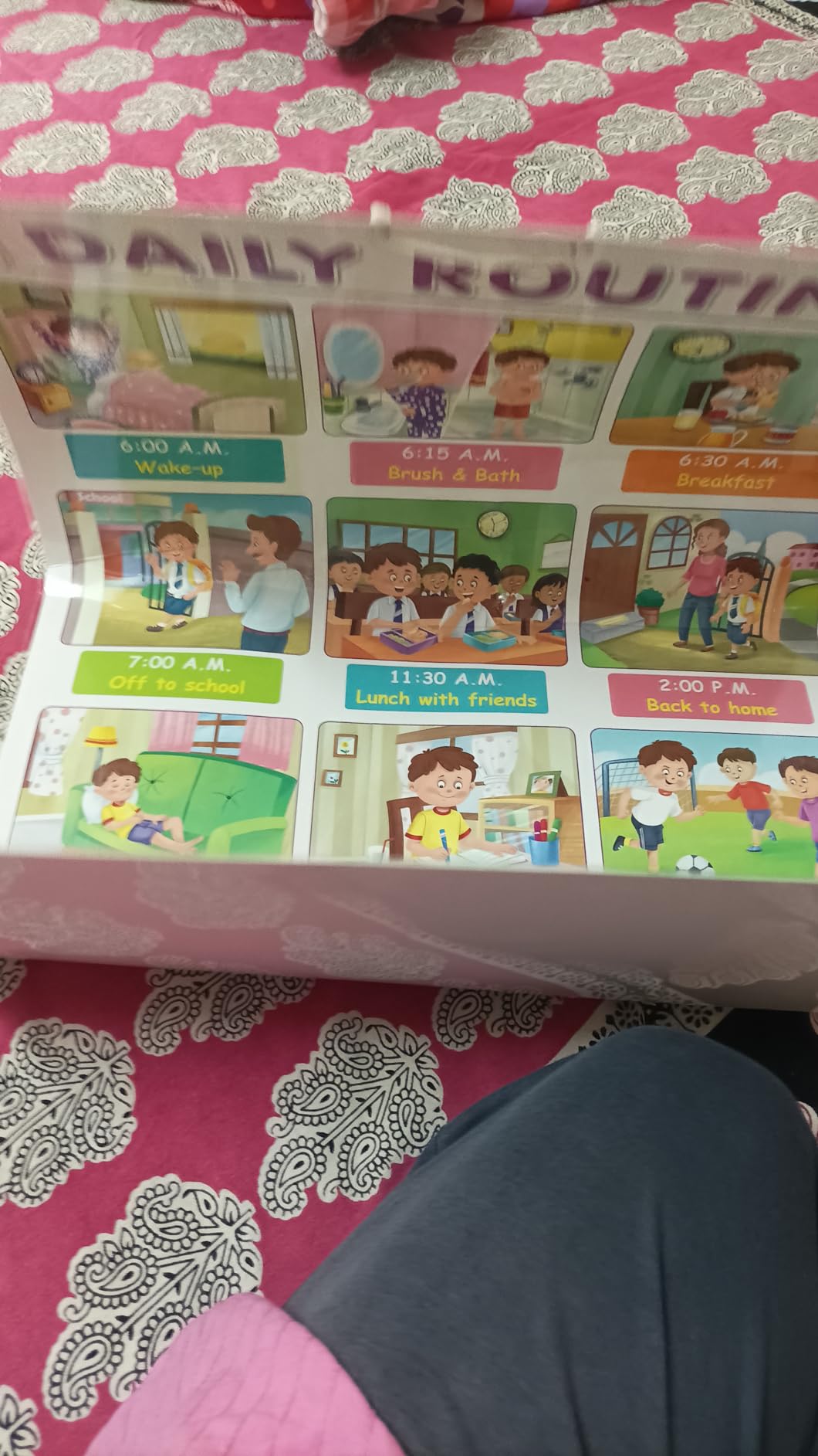 Daily Routine Early Learning Educational Chart for Kids | 20"X30" inch ...