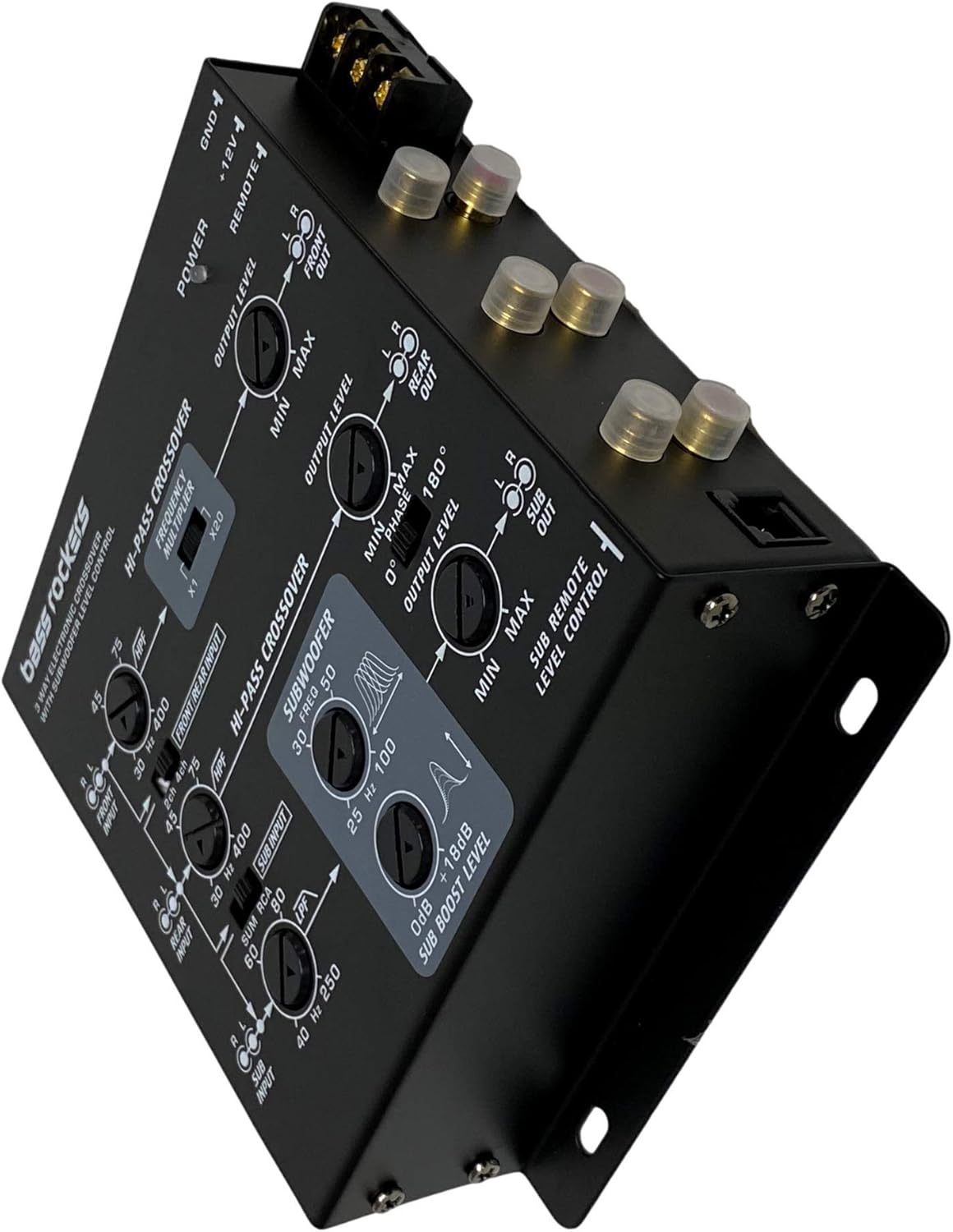 Bass Rockers BRX3.1 3 Way Car Audio Stereo Electronic Crossover with ...