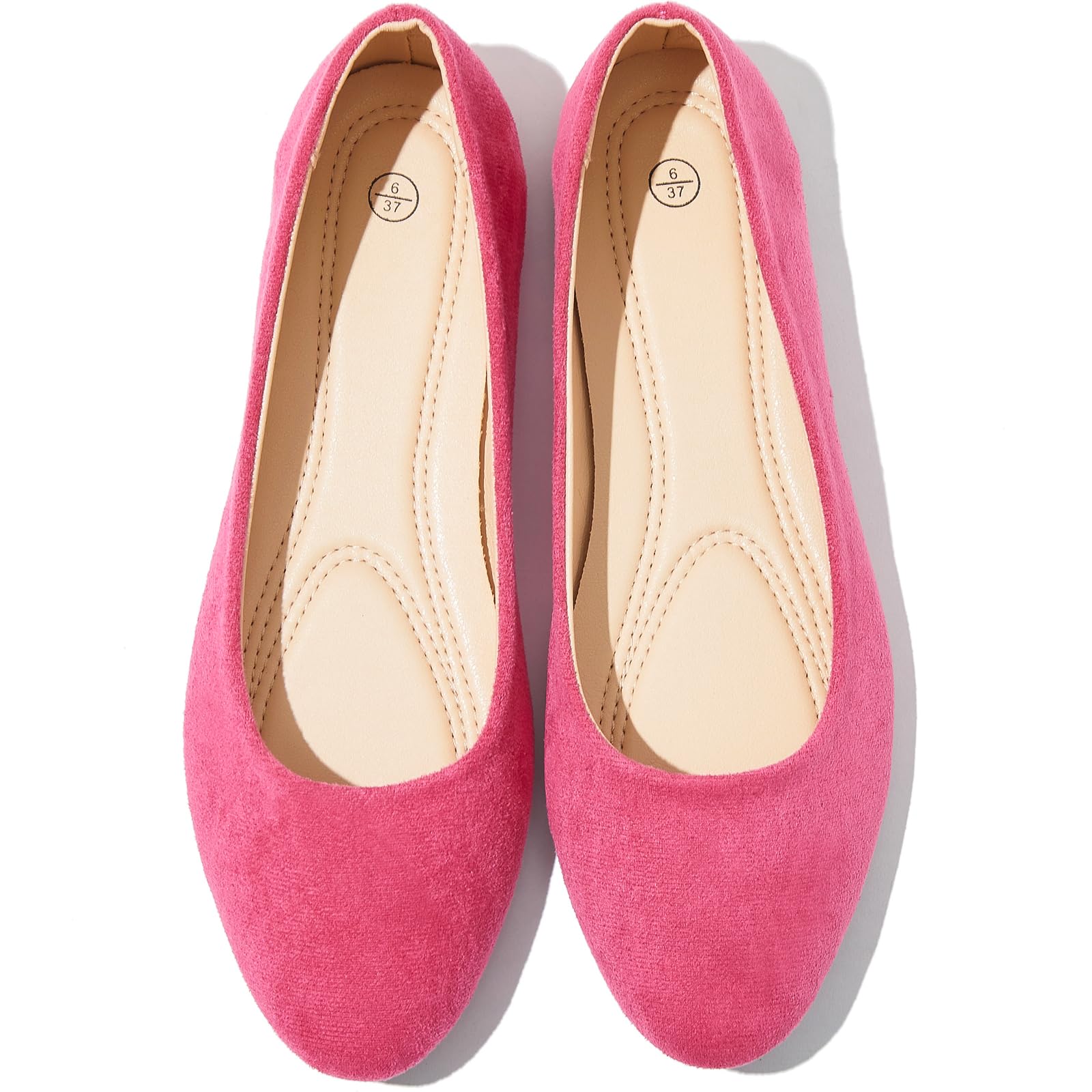 Snapklik.com : Shupua Flats For Women Round Toe Flat Shoes Dressy Black ...