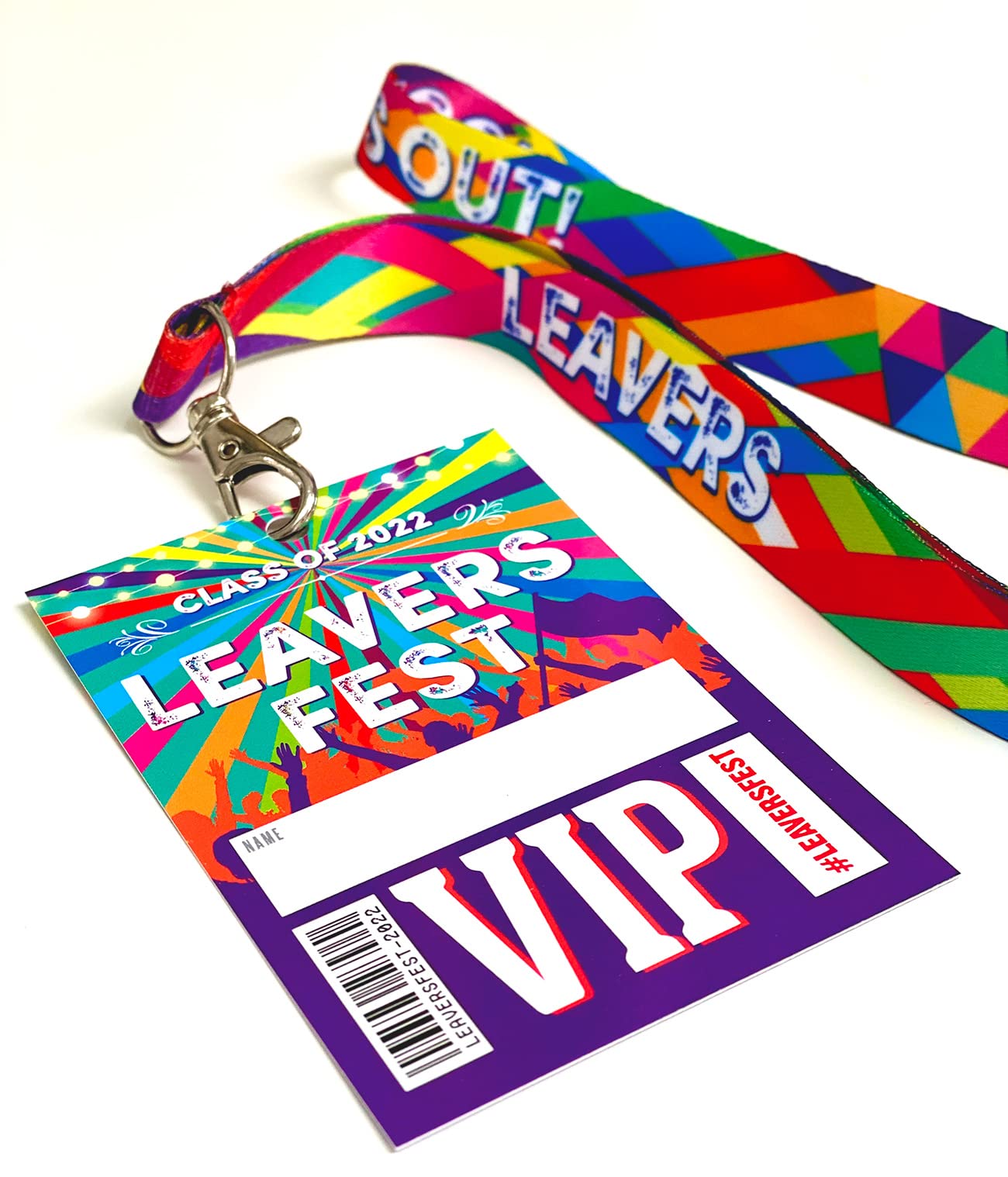 Buy LEAVERS FEST VIP Lanyard Favours ~ School Leavers Graduation ...