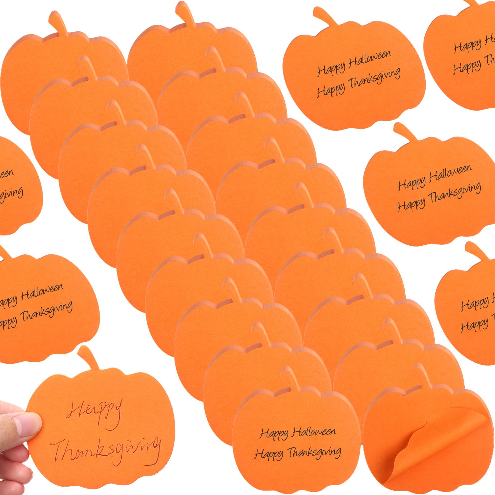 Amazon.com : 1200 Pcs Halloween Pumpkin Sticky Notes Thanksgiving ...