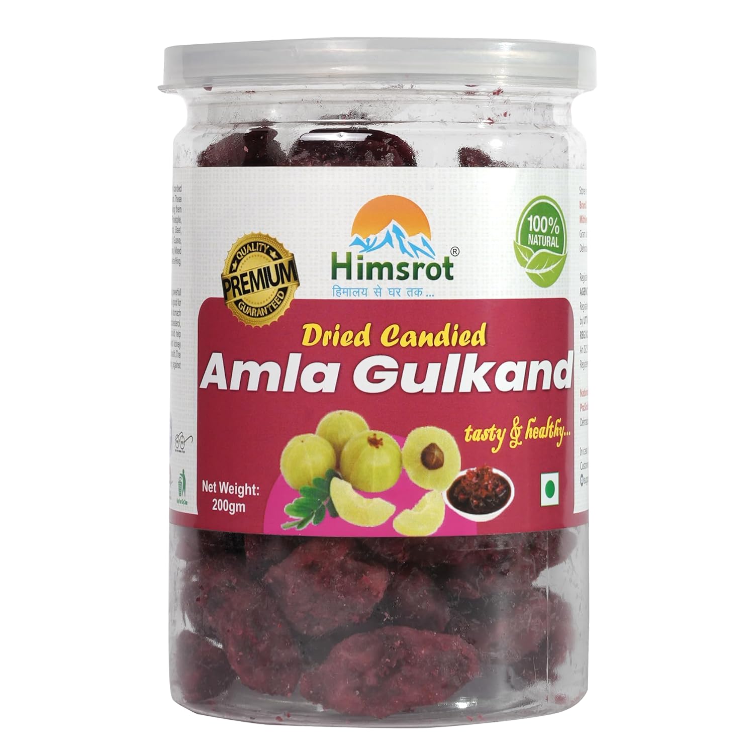Himsrot Amla Gulkand Candy | Natural Dried Sweet Rose Amla Candies ...