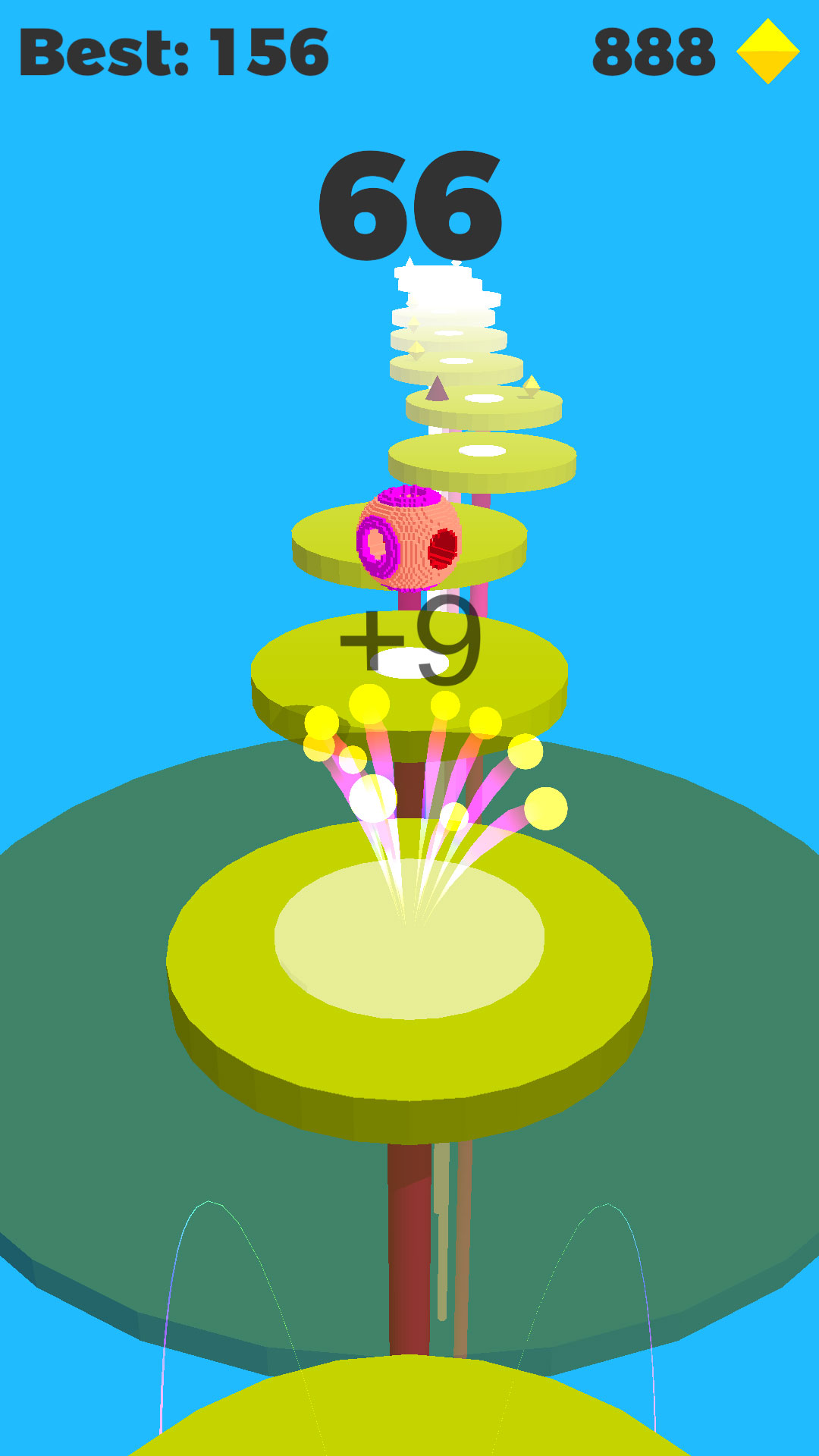 Magic Tiles Hop EDM Rush! Splashy Bouncing Ball Hop 3D Dancing Color ...