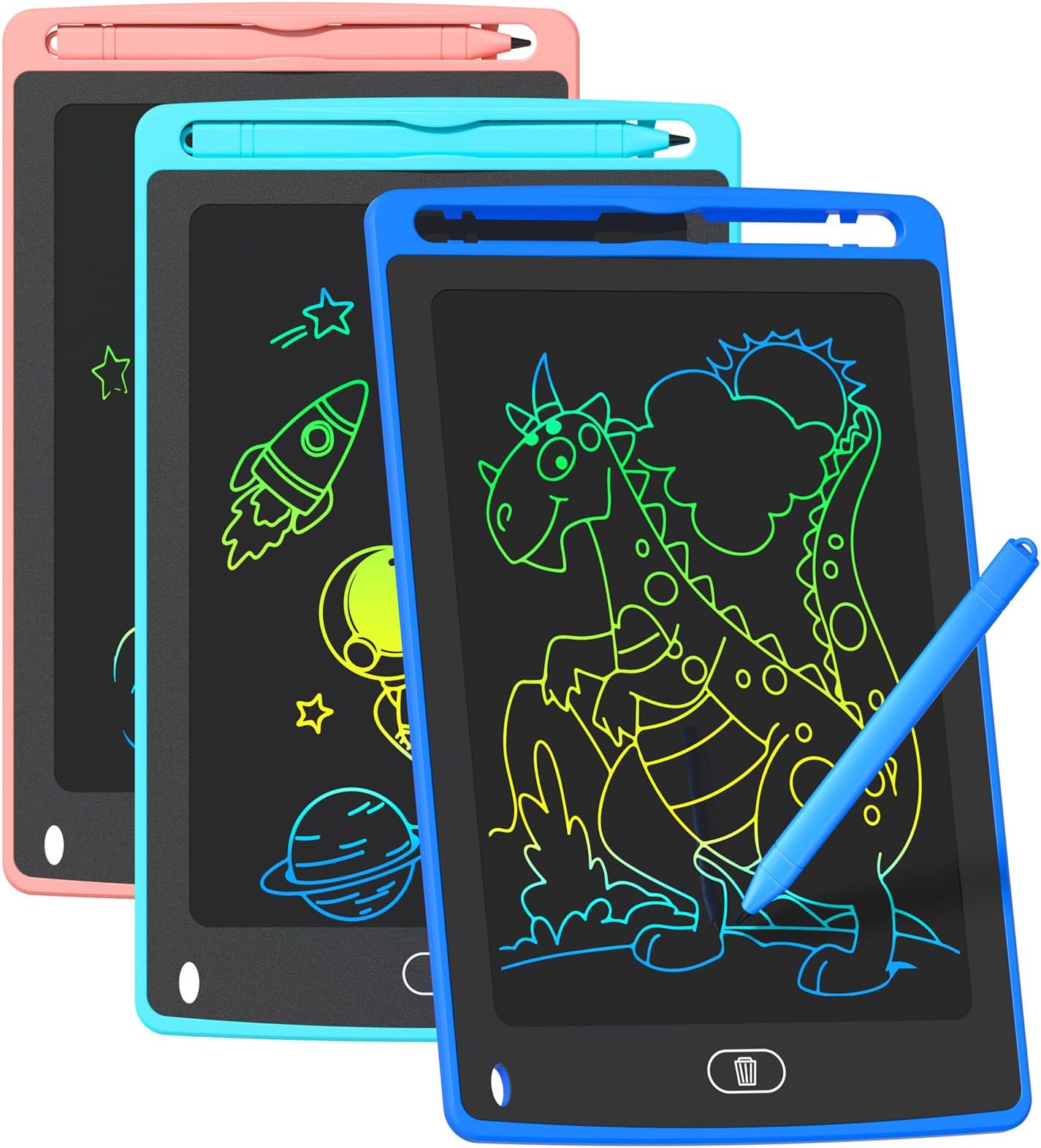 Amazon.com: 4 Pack LCD Writing Tablet for Kids, 8.5 Inch Colorful ...