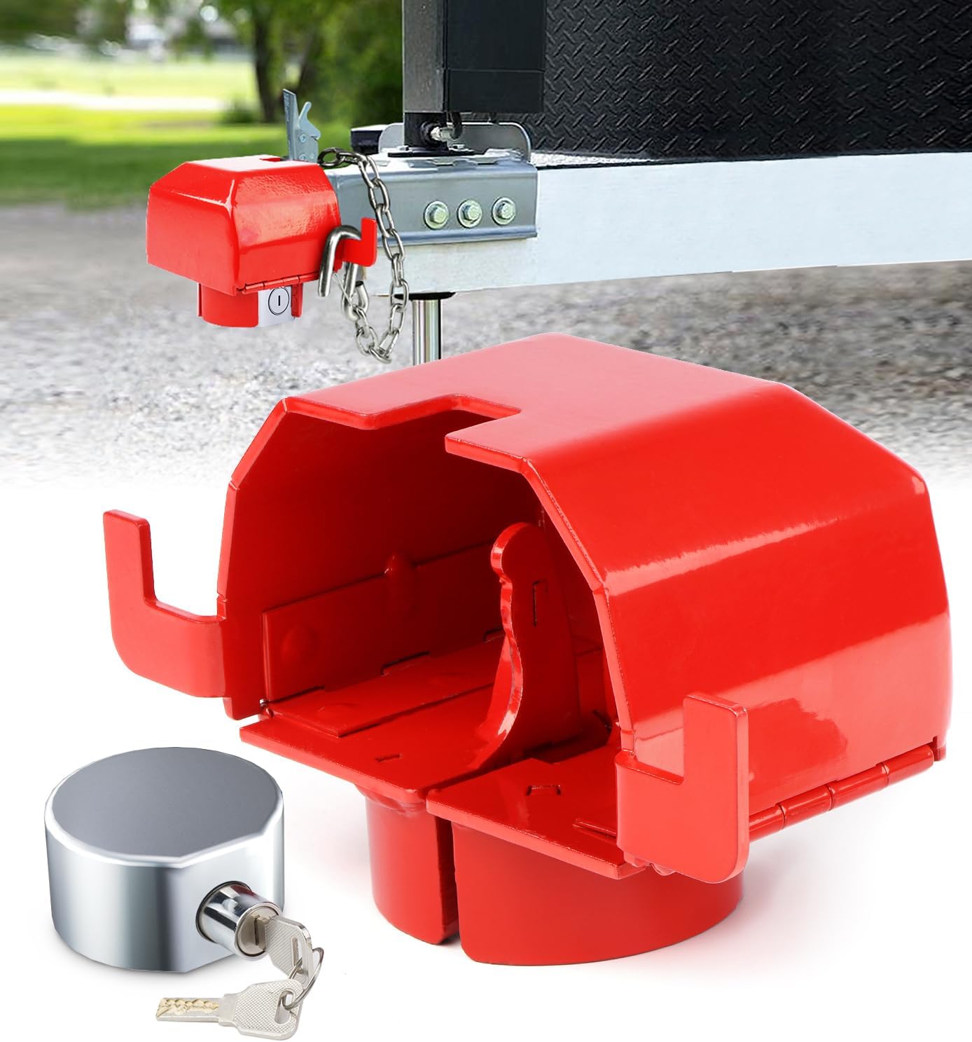 Amazon.com: Bulldog Sliding Collar Coupler/Hitch Trailer Lock includes ...