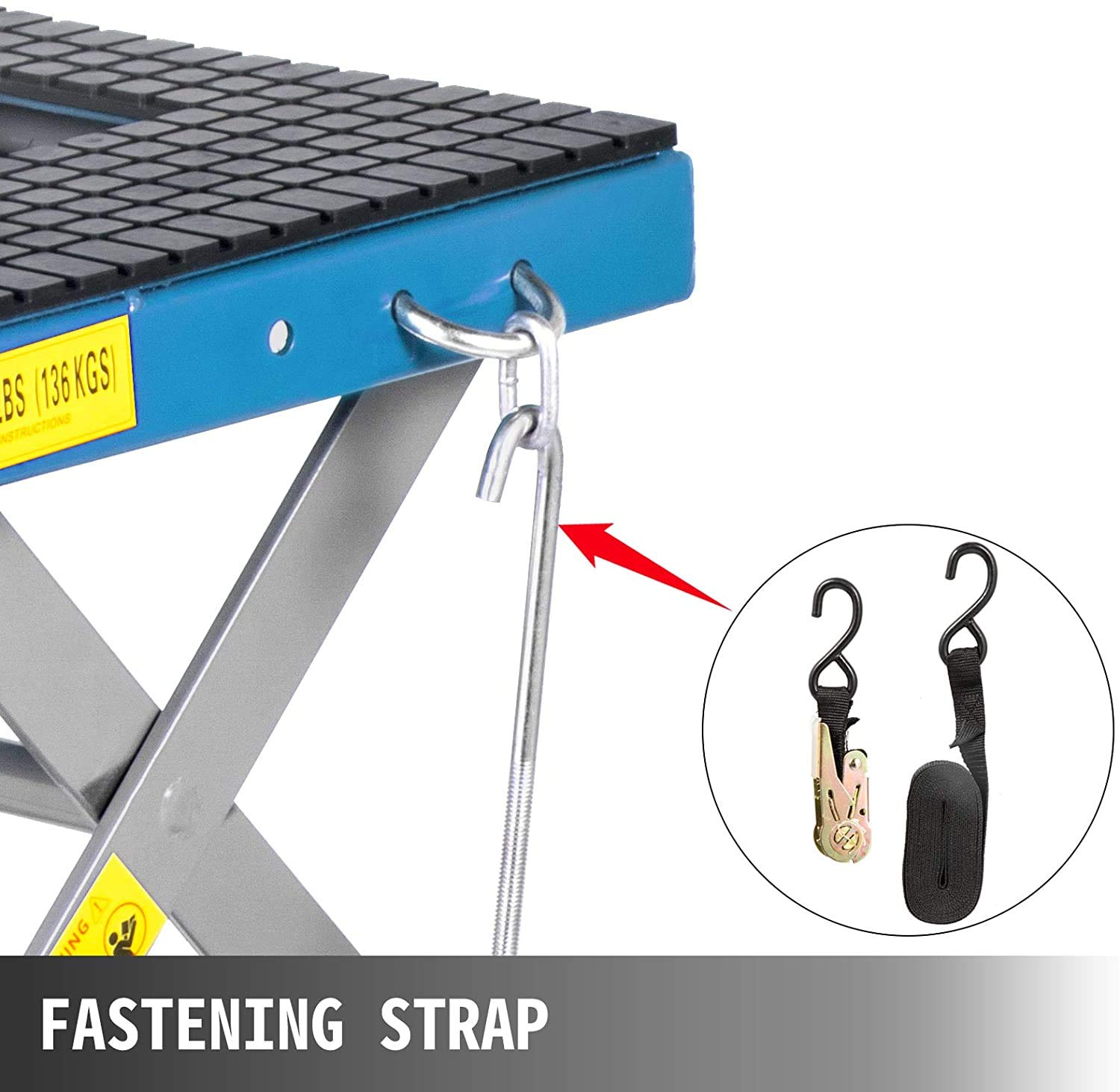 VEVOR 300LBS Motorcycle Jack, Hydraulic Motorcycle Scissor Jack ...