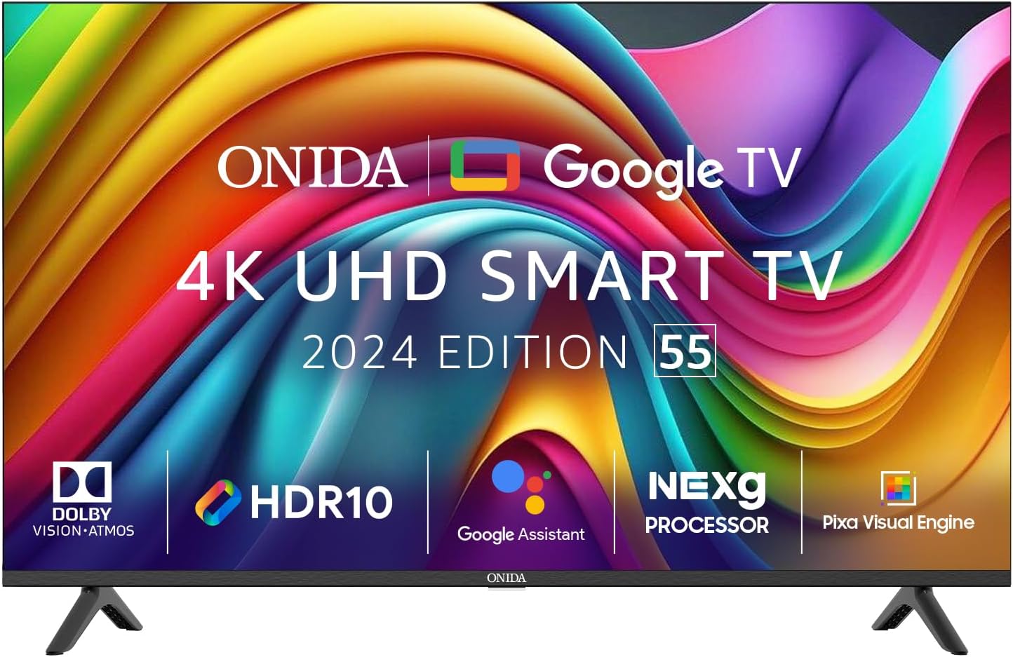 ONIDA 139 cm (55 inch) Nexg Series 4K Ultra HD LED Smart Google TV ...
