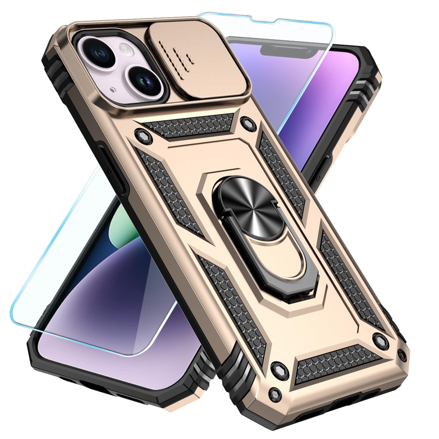 Amazon.com: SunStory Compatible with iPhone 13 Case/iPhone 14 Case with ...
