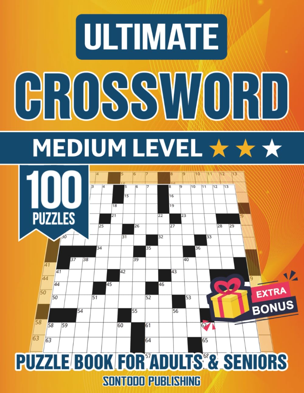 Medium Crossword Puzzle Books For Adults and Seniors - 100 Big Font ...