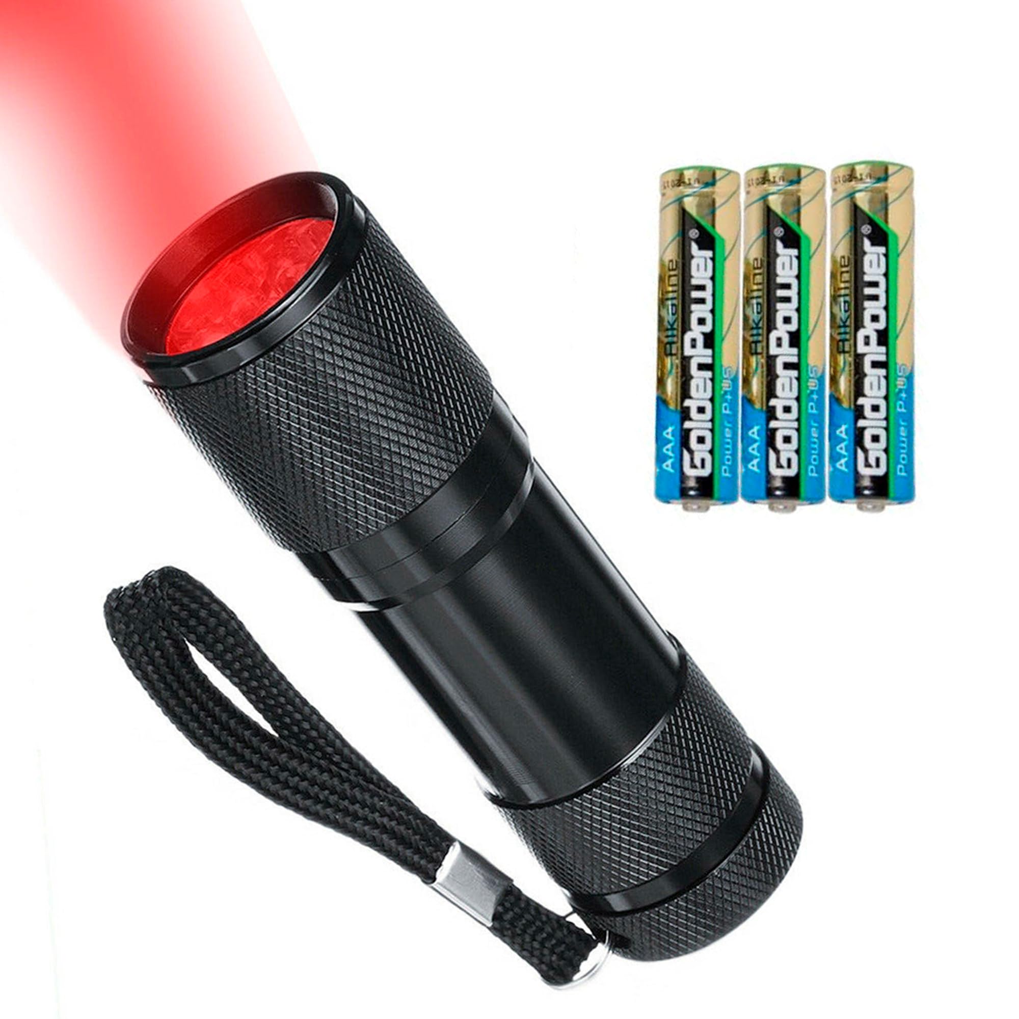 HQRP Portable/Pocket Red Light 9 LED Flashlight for Astronomy/Aviation ...
