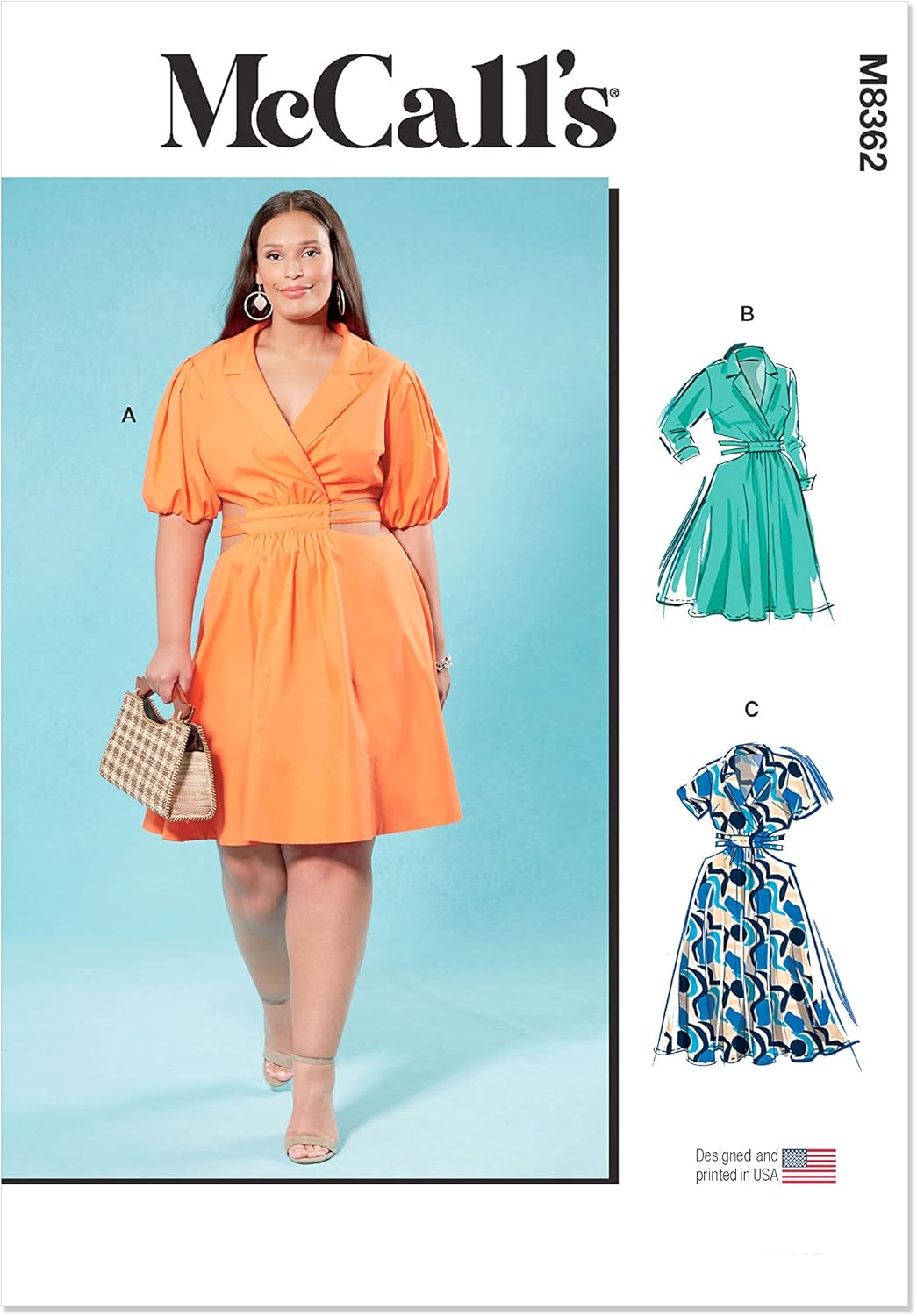 Amazon.com: McCall's Women's Shirt Dress Sewing Pattern Kit, Design ...