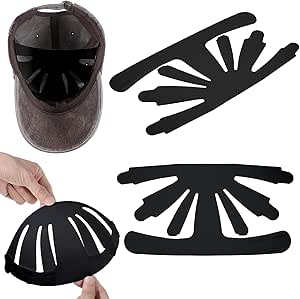 Amazon.com: YUXIANLB 6PCS Baseball Caps Inserts Shapers Plastic Black ...