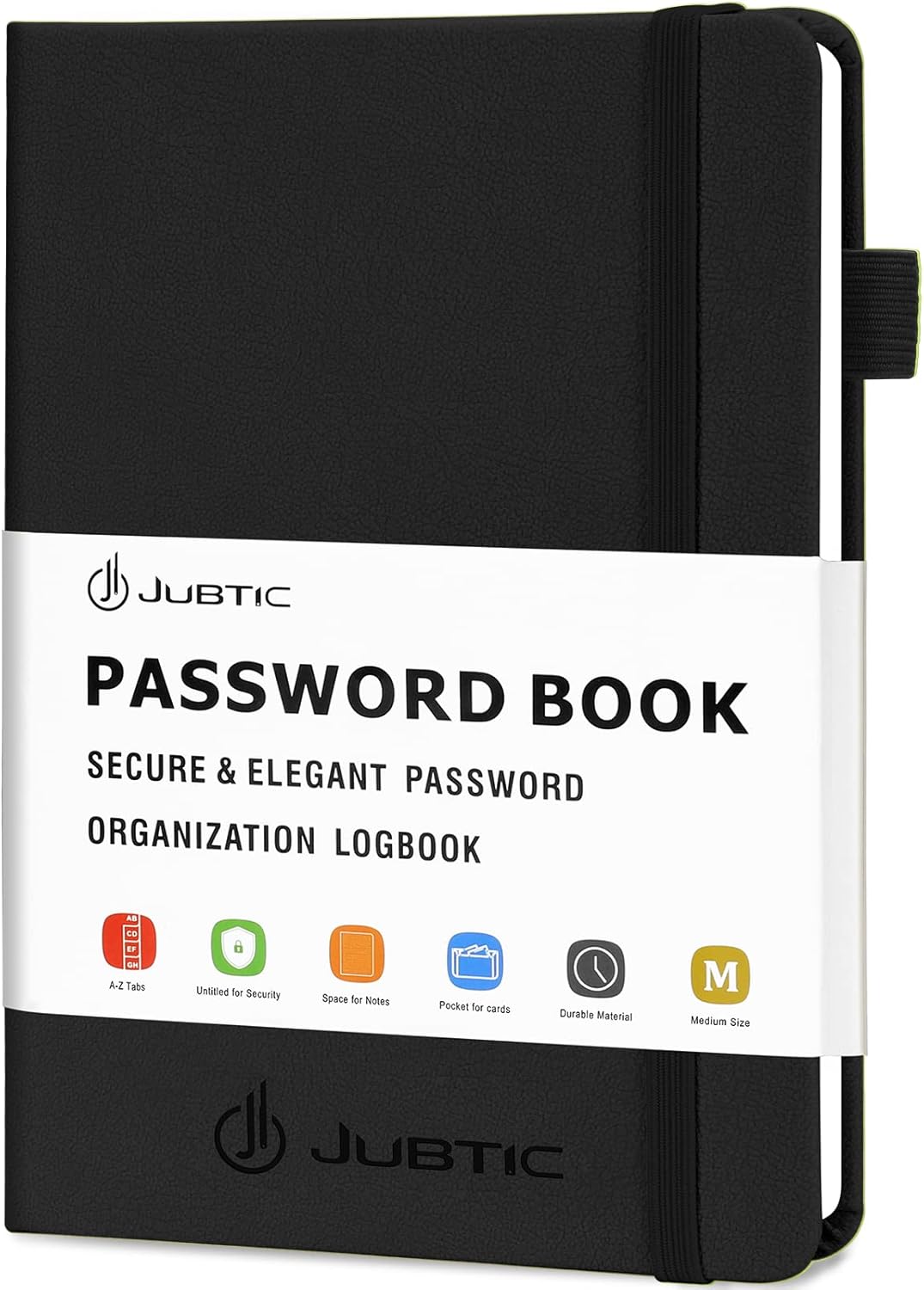 Amazon.com : JUBTIC Password Book with Alphabetical Tabs Medium Size ...