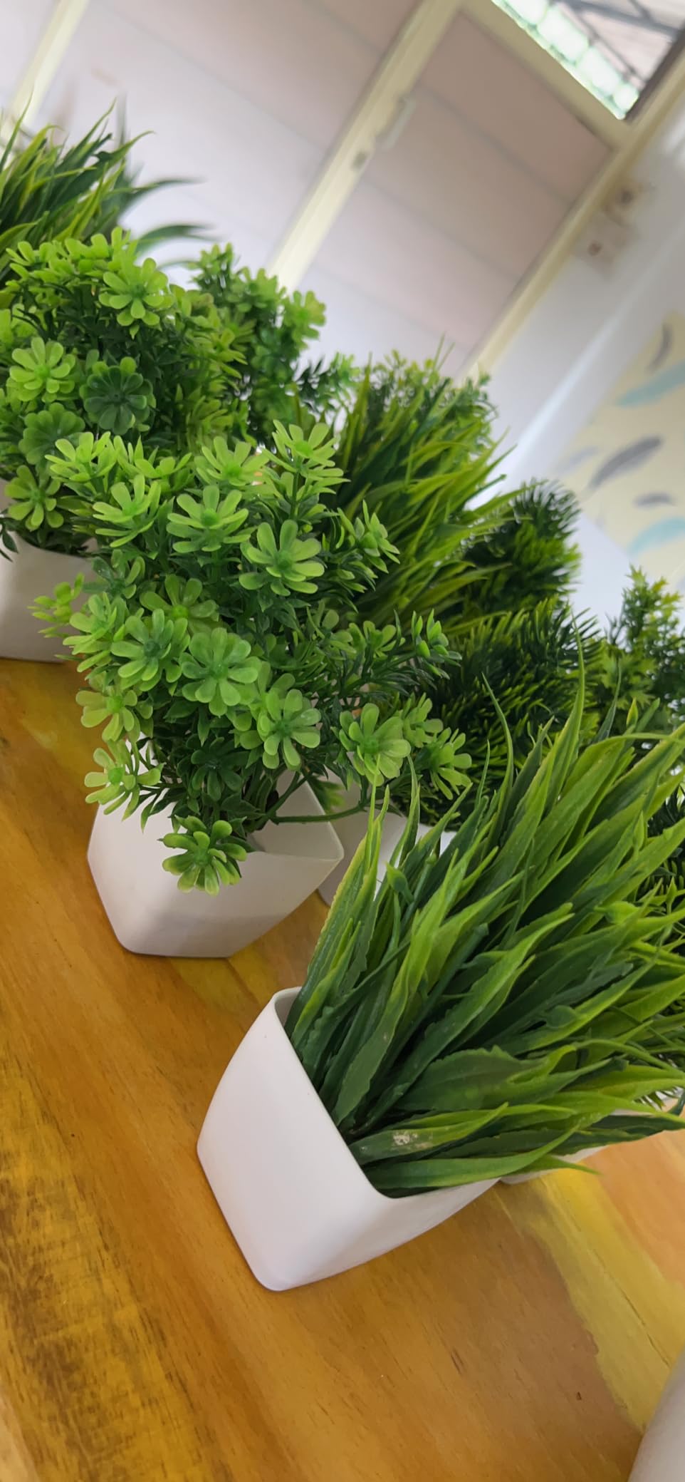 Buy Litleo Mini Green Plant with pot Small Greenery Decor for Indoor ...