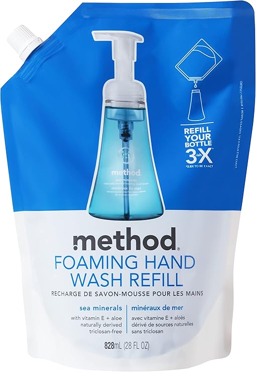 Amazon.com: Method Foaming Hand Soap Refill, Sea Minerals, 28 oz, 1 ...