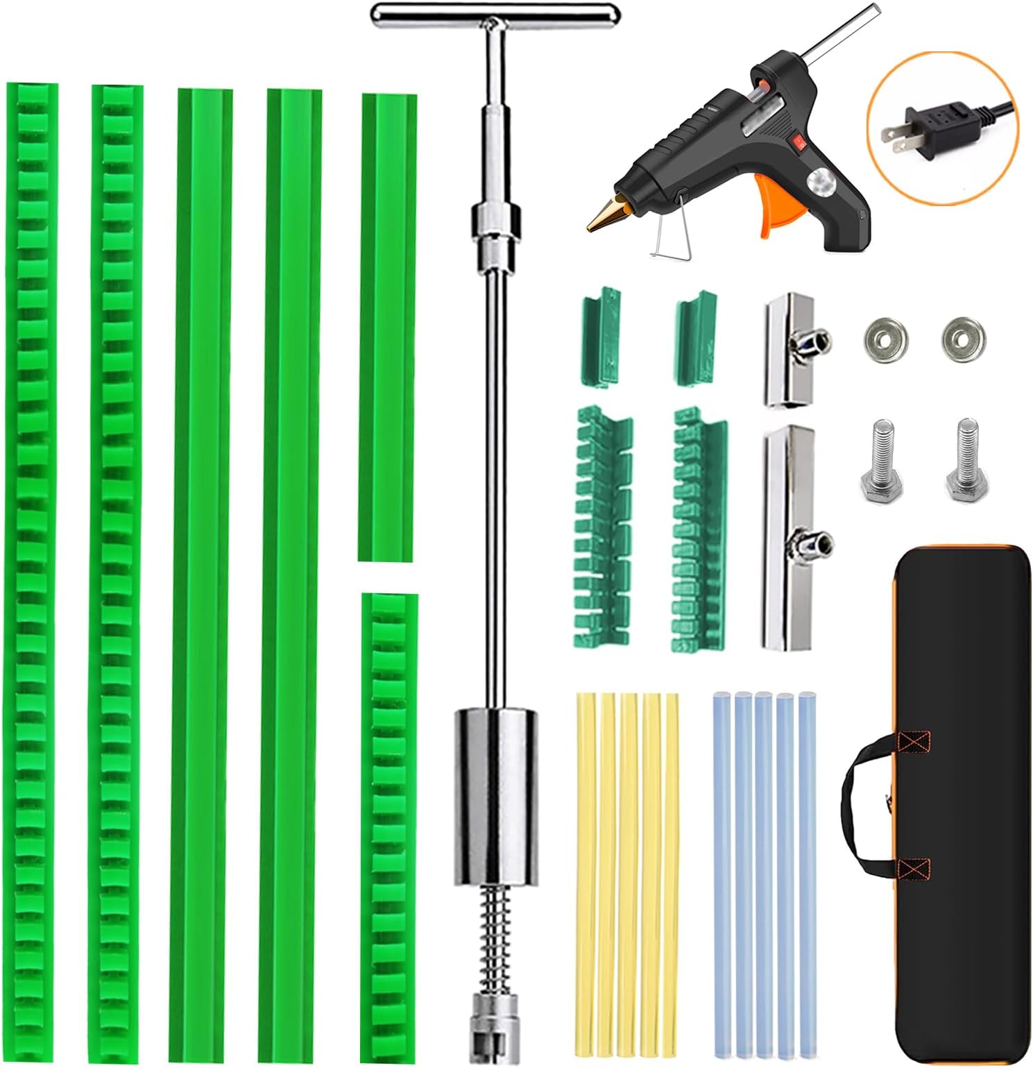 Amazon.com: VEVOR Dent Pull Lever Bar Kit, Car Dent Puller Kit Dent ...