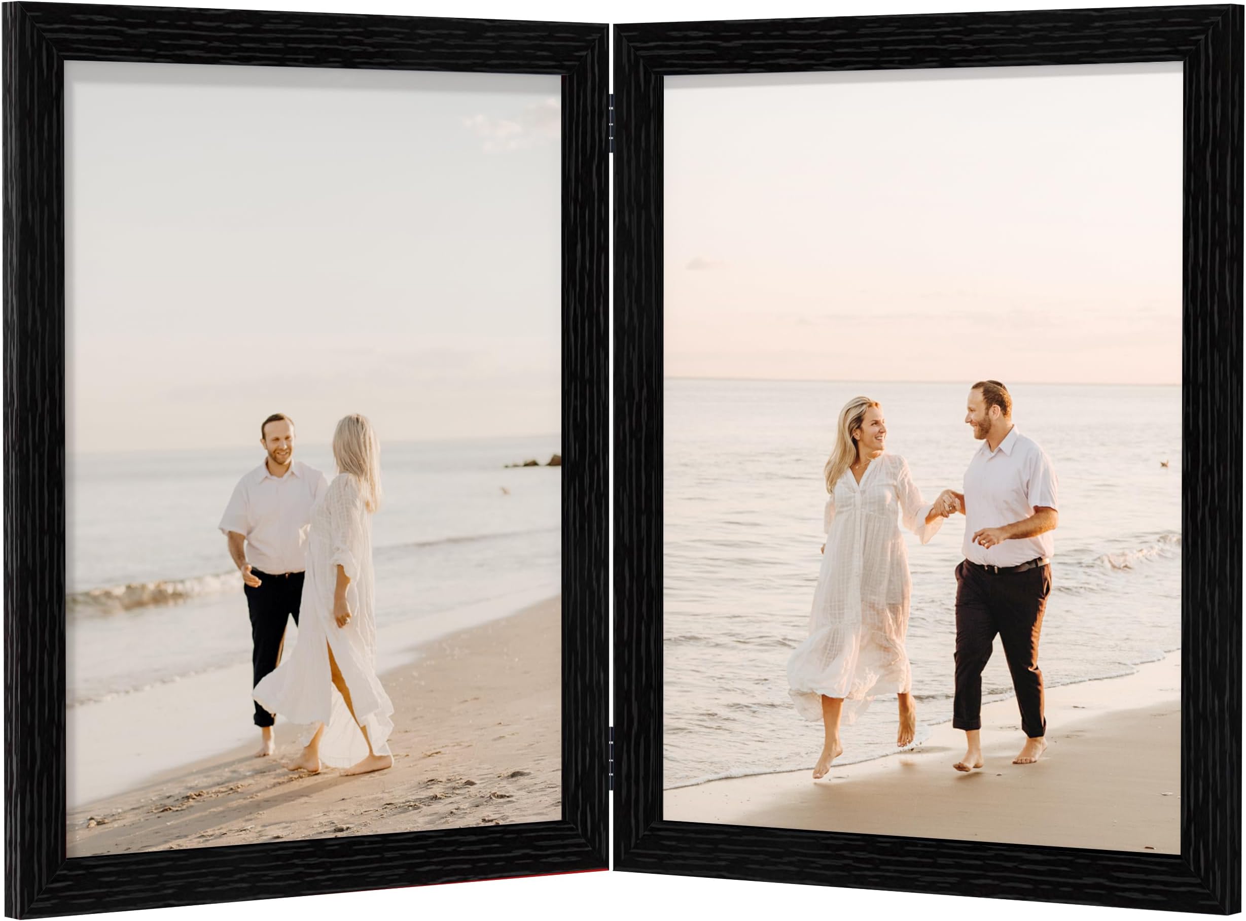 Amazon.com - Karandu Double 5x7 Portrait Leather Picture Frame - Black