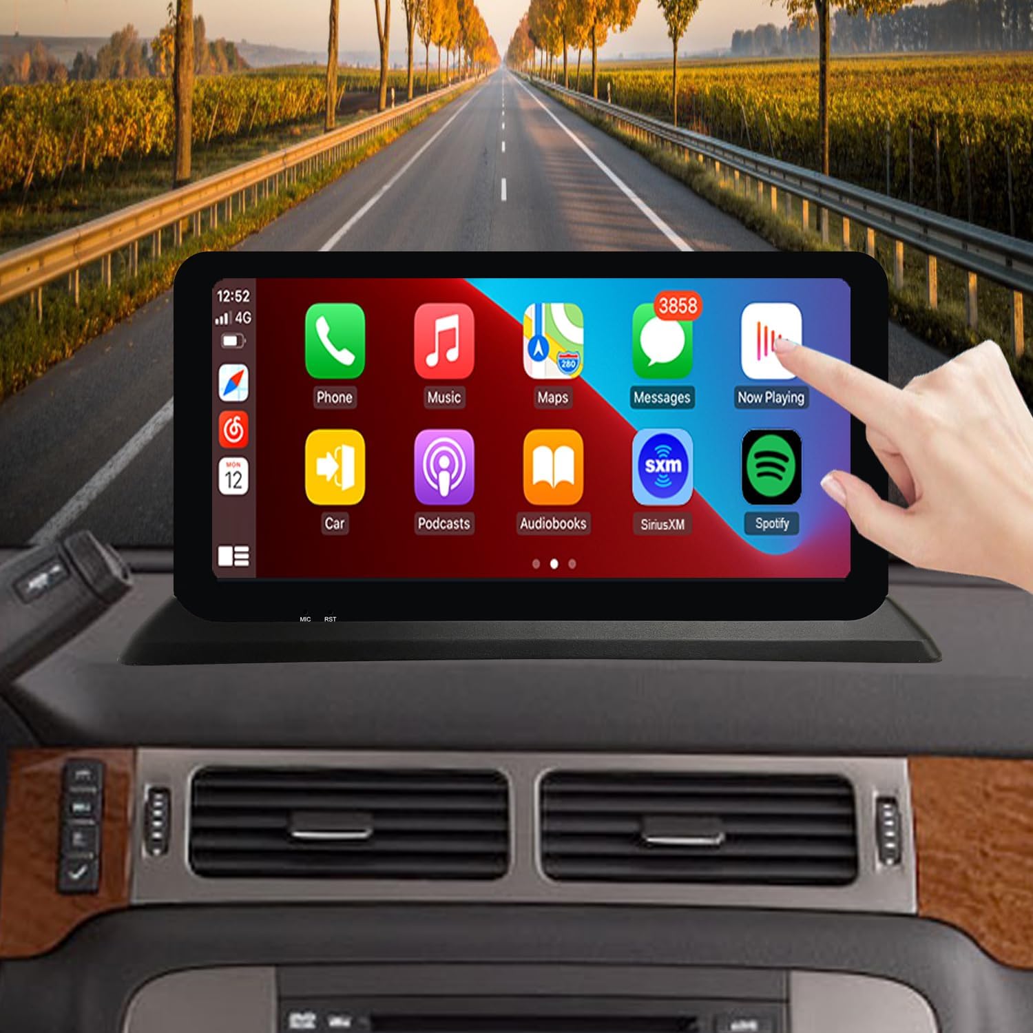 Amazon.com: Android 12 Radio Stereo 10.5 inch Screen Portable GPS ...