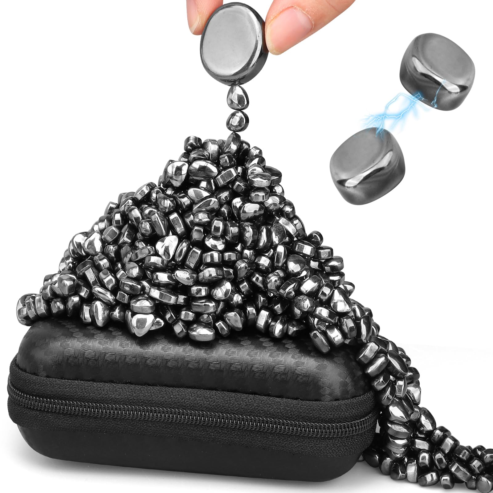 Amazon.com: Dilabnba Magnet Ferrite Putty with 2PCS Magnet Stones, 500g ...