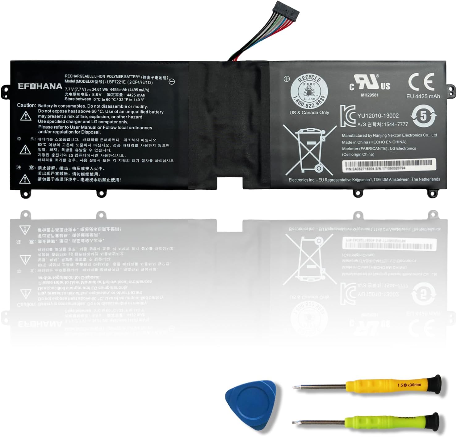 Amazon.com: efohana LBP7221E Laptop Battery Replacement for LG Gram ...