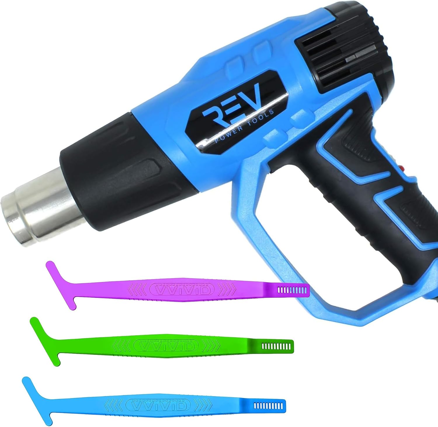 VViViD Blaze Turbo Heat Gun + Wrap Stick 3 Piece (Hard, Medium and Soft ...