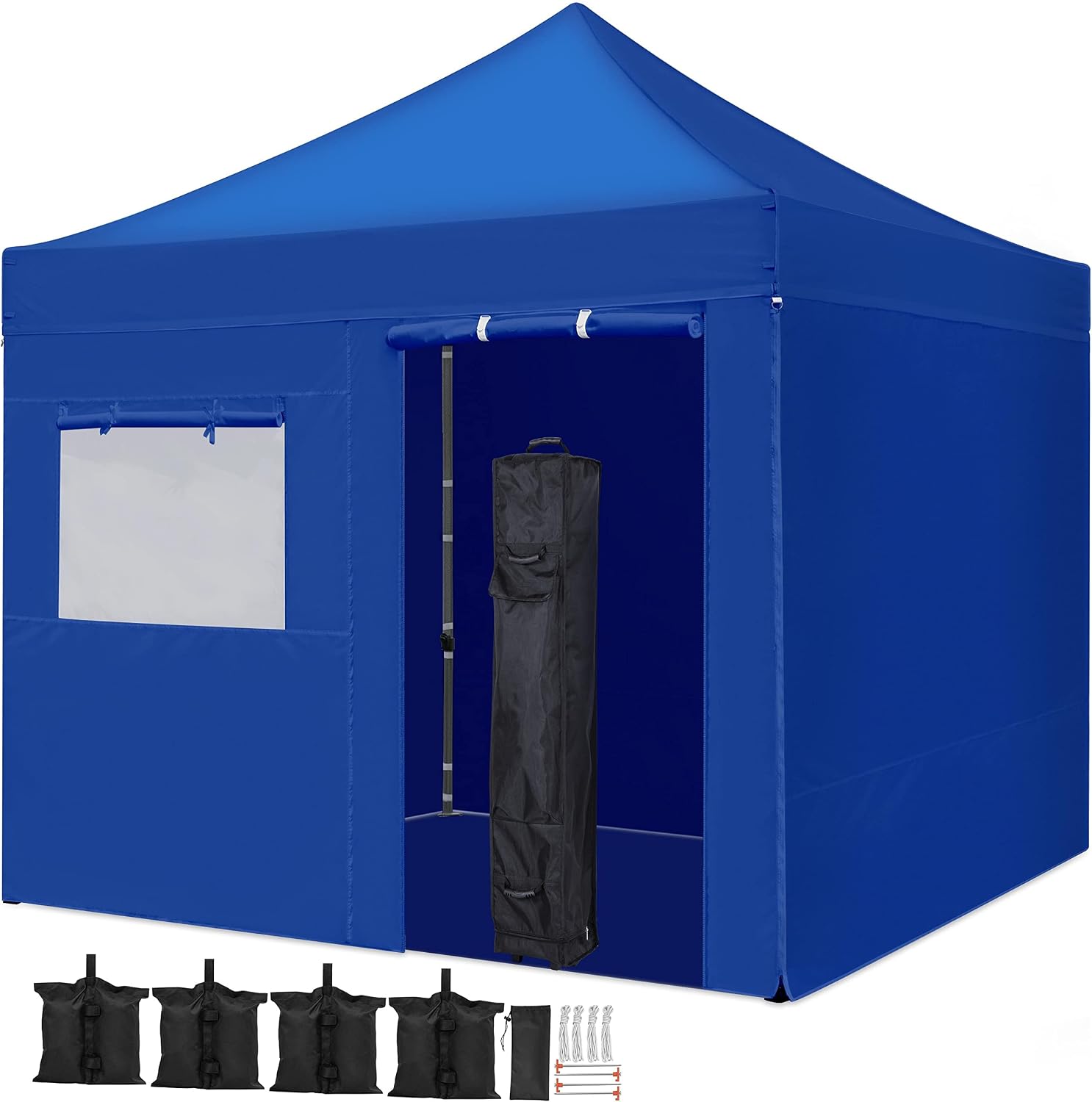 10x10 Pop Up Commercial Canopy Tent with Removable Sidewalls ...