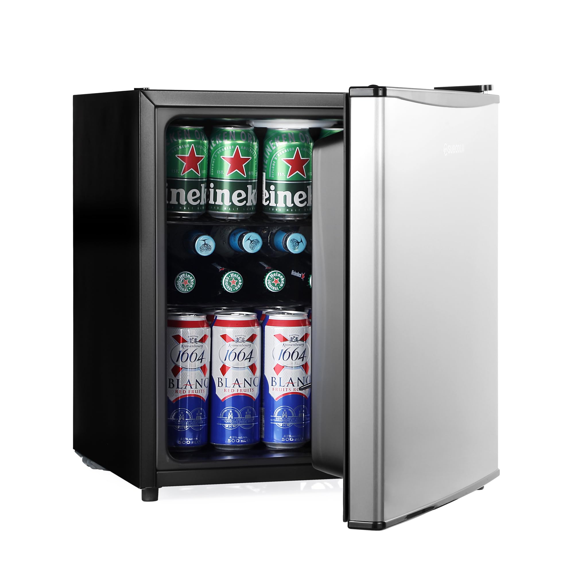 Subcold Cave50 LED Stainless Steel Door Beer Fridge for Wine & Drinks ...