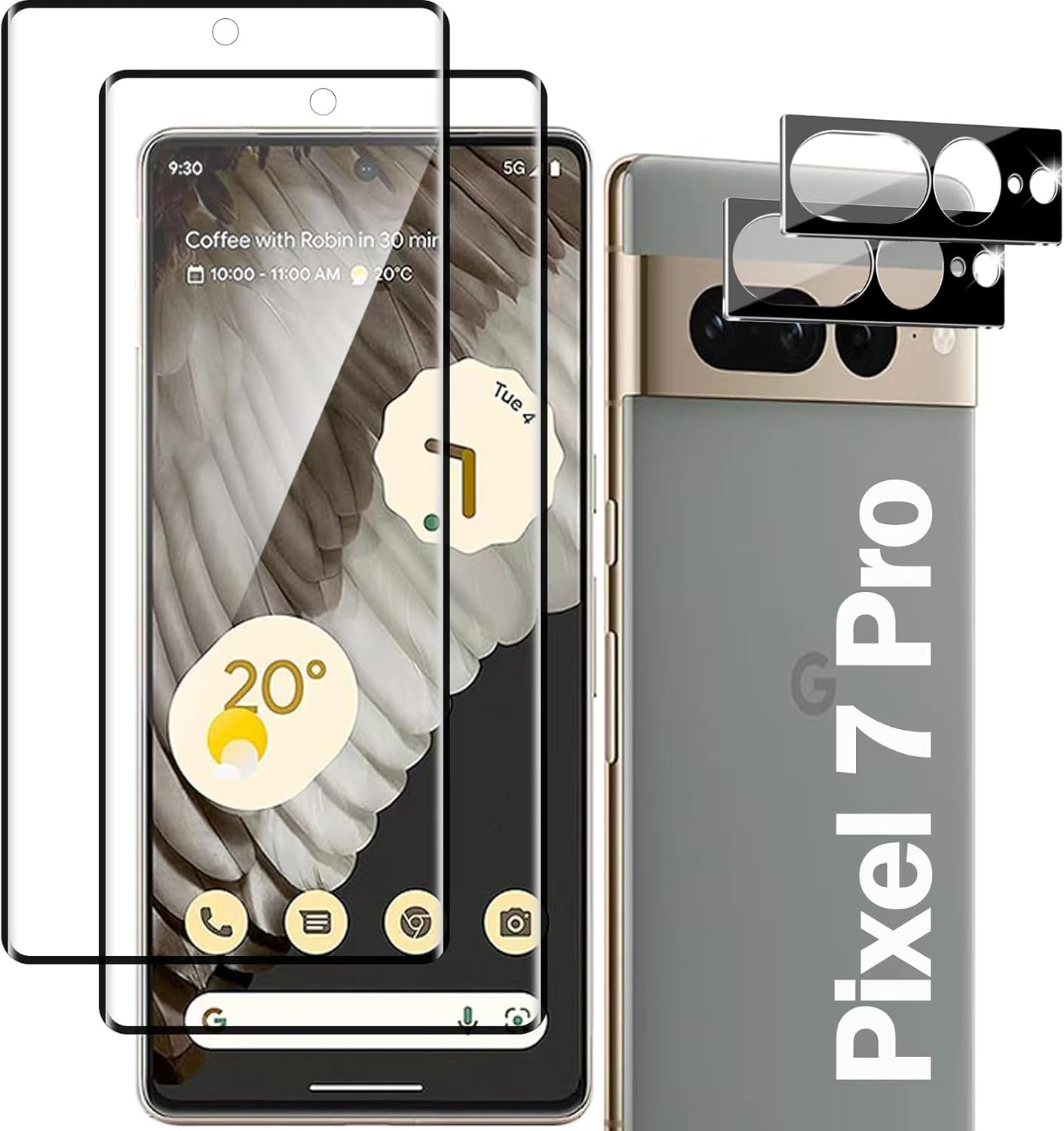 Amazon.com: GUMANYU [2+2 Pack] for Google Pixel 7 Pro Screen Prote and ...