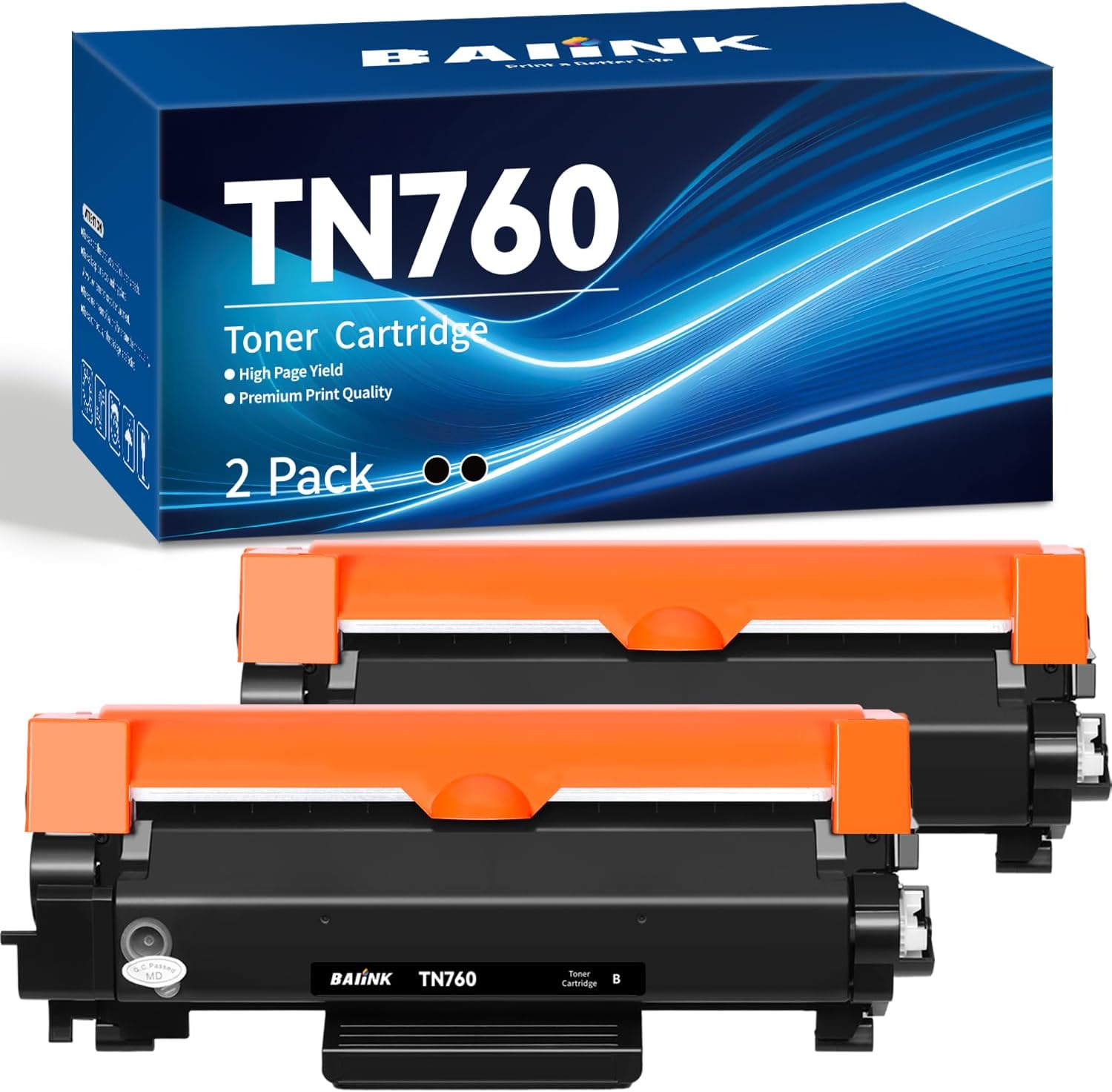 Amazon.com: BAIINK Compatible TN760 Toner for Brother Printer ...