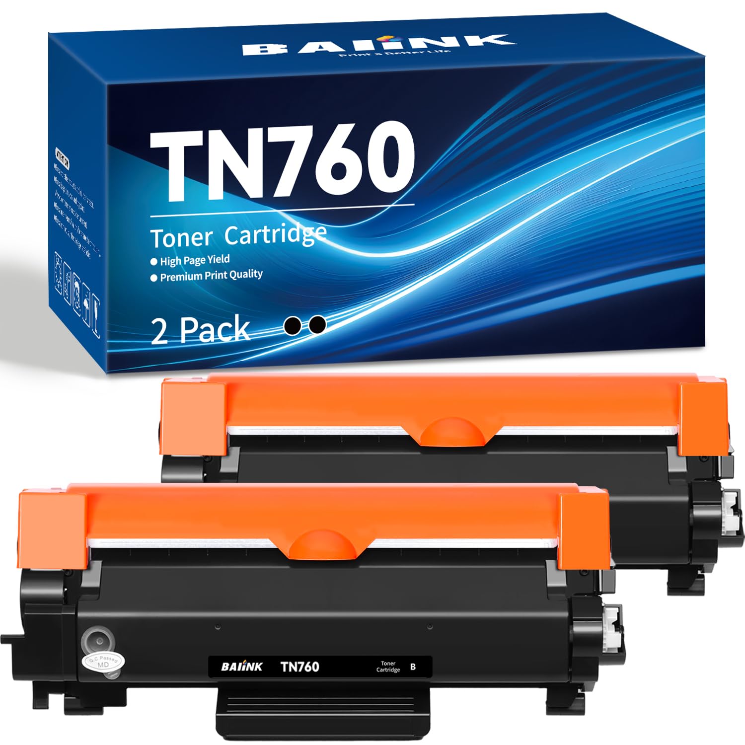 BAIINK Compatible TN760 Toner Replacement for Brother TN760 TN 760 ...