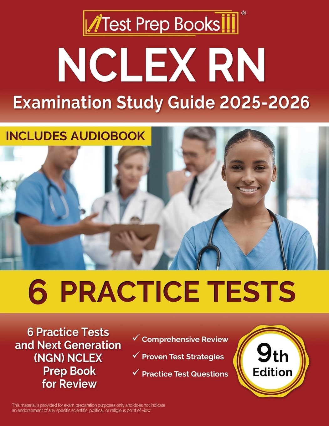 NCLEX RN Examination Study Guide 2025-2026: 6 Practice Tests and Next ...