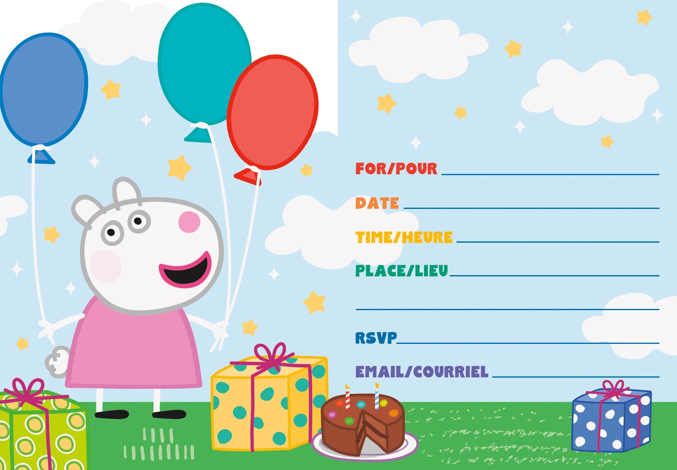 Peppa Pig Birthday Invitation Cards To Print Peppa Pig Invitations,