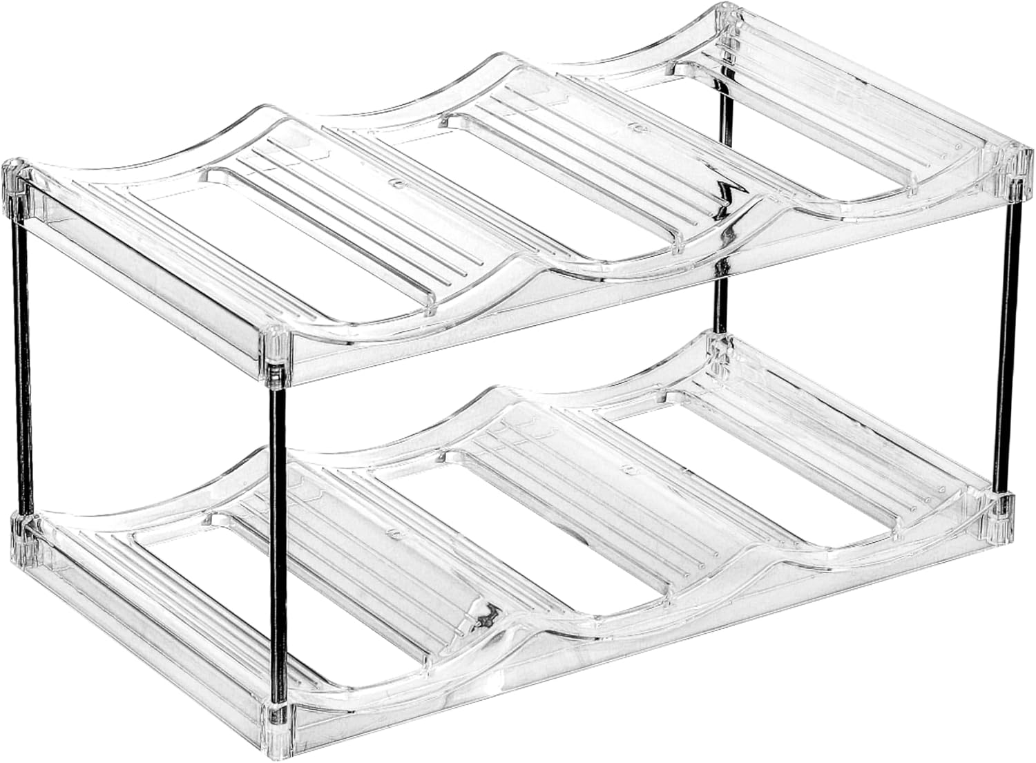Amazon.com: IEEK Plastic Stackable Bottle Storage Holder Rack,Free ...