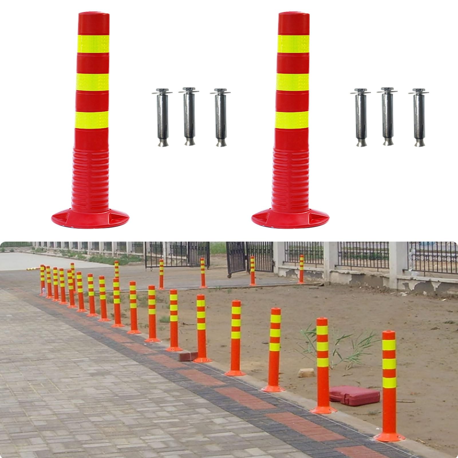 Traffic Cone 33inch Traffic Post Cone Parking Post Driveway Caution ...