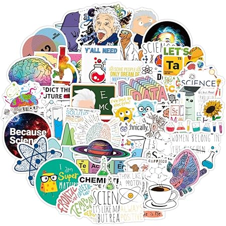 Amazon.com: 50Pcs Student Science Chemistry Stickers Physical and ...