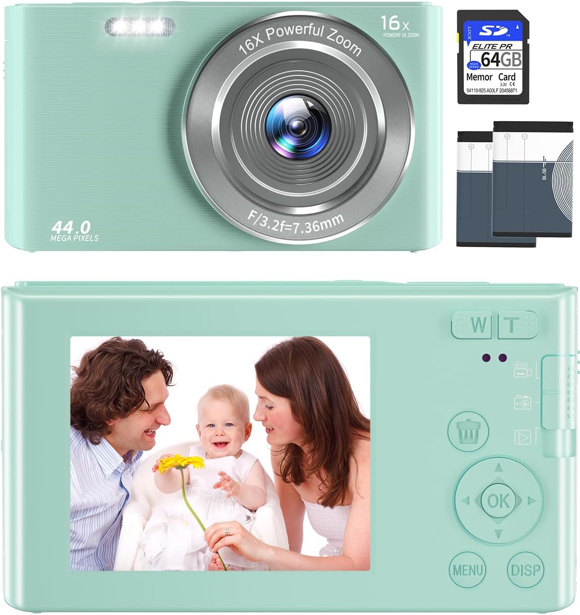 Amazon.com : Digital Camera, 4K Kids Camera for Photography, 44MP ...