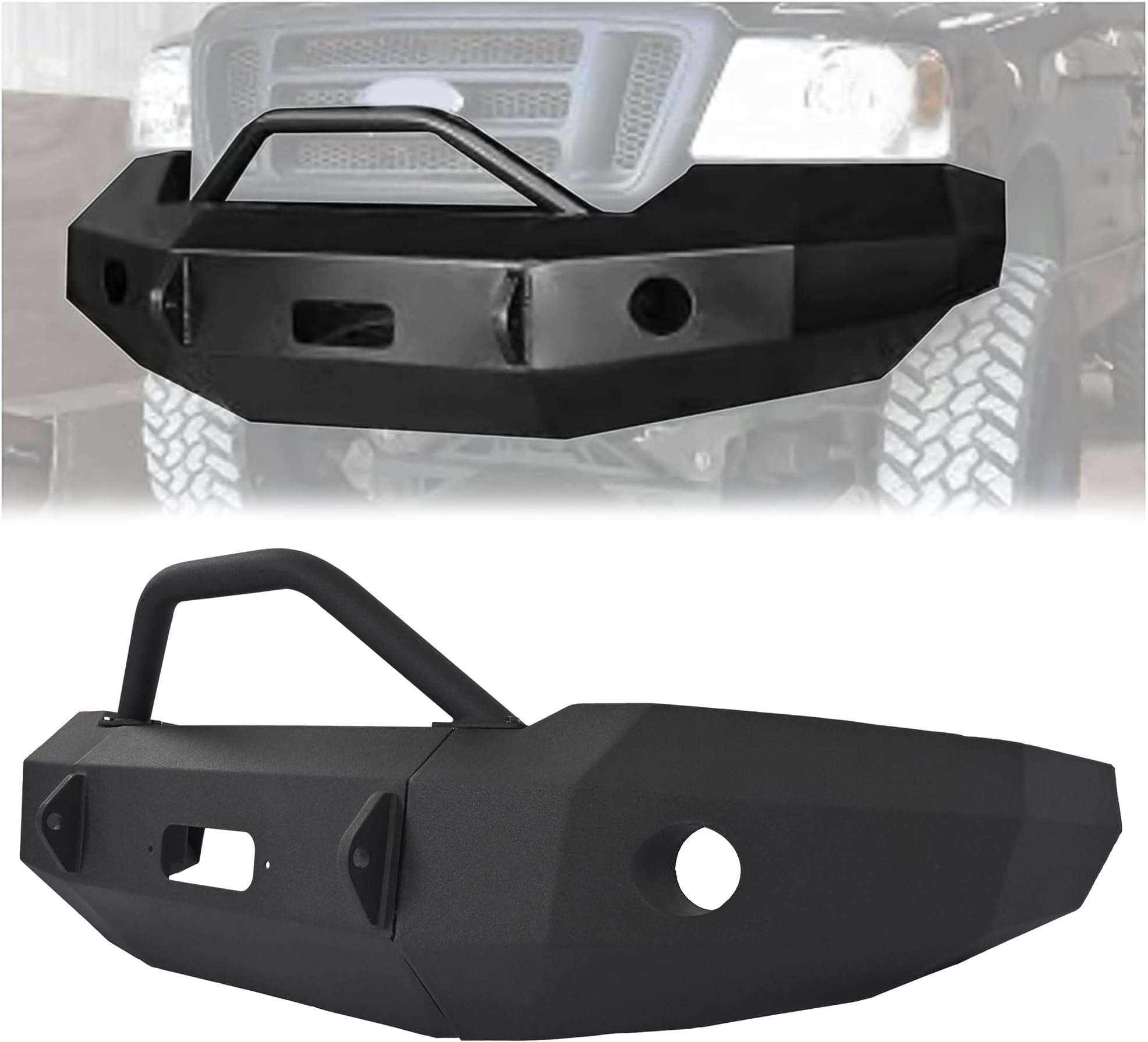 Amazon.com: TIOYAR Front + Rear Bumper Black Texture Compatible with 1997-2003 Ford F150 ...