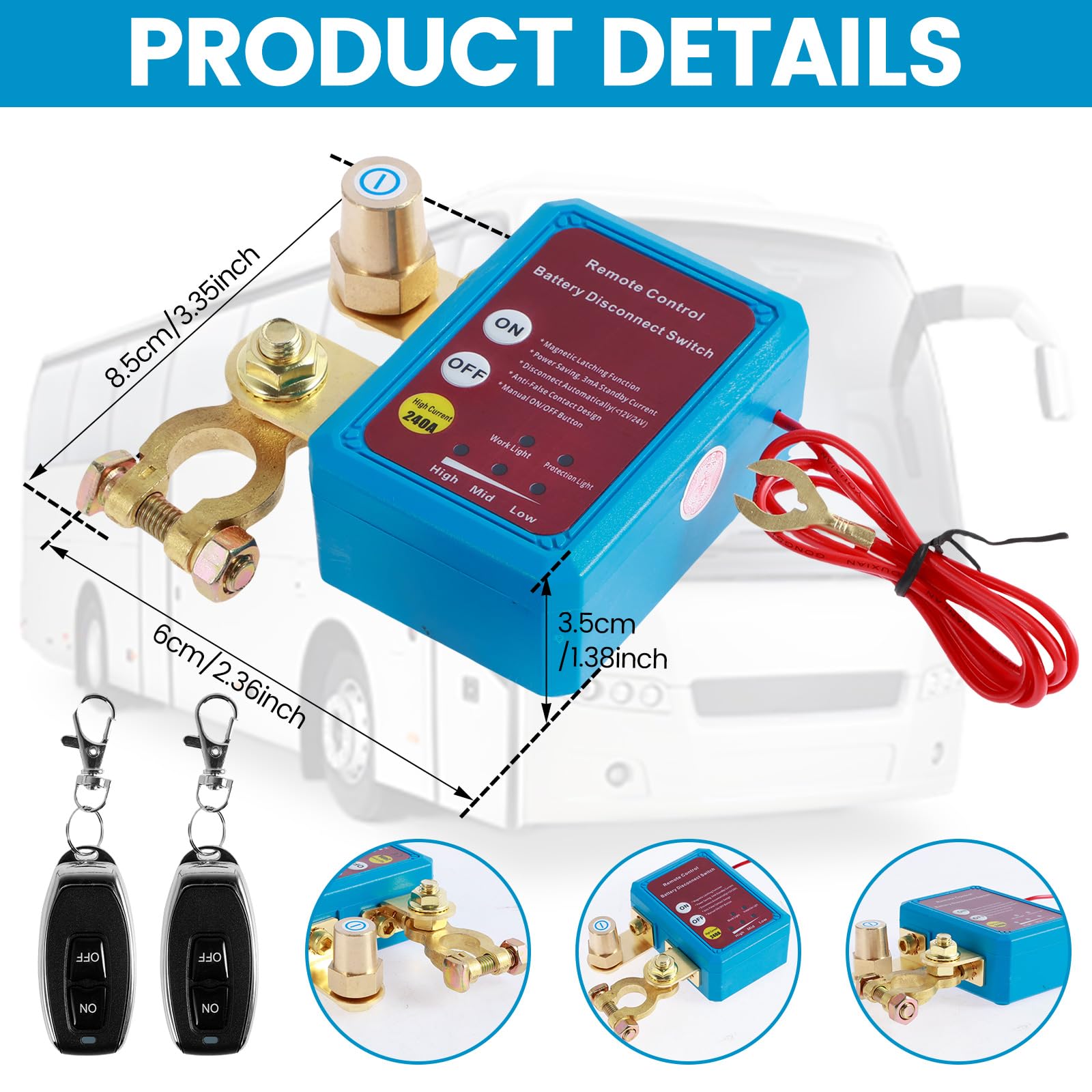 Car Battery Cut Off Switch