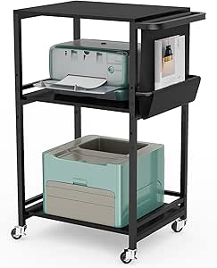Amazon.com : OROPY Large Printer Stand, 3 Tier Wooden Heavy Duty ...