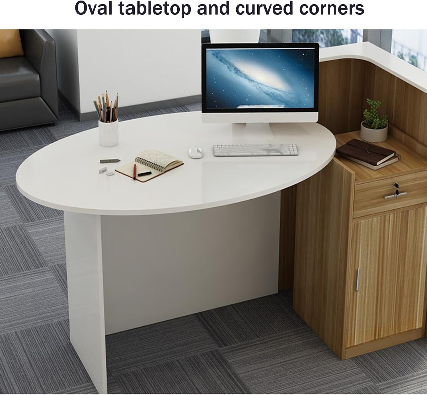 Reception Desk, L Shaped Front Desk Reception Nepal | Ubuy