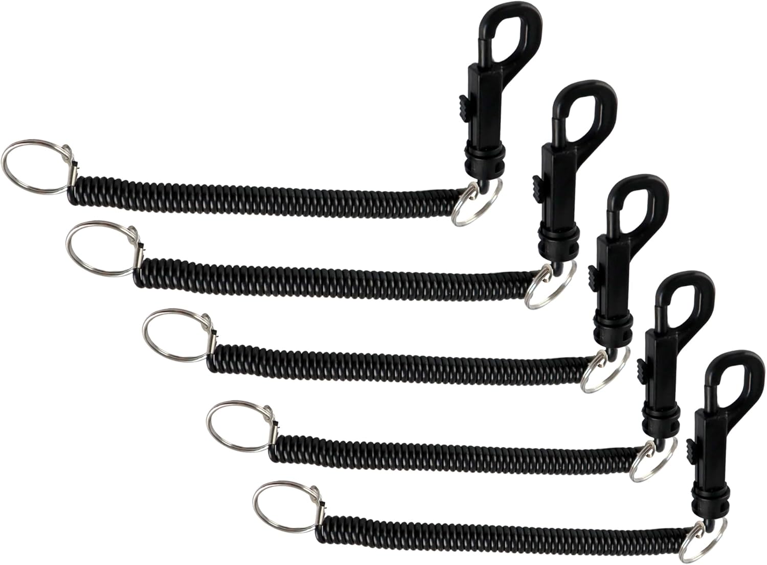 Brandclub - Specialist ID 5 Pack - Bungee Coil Cords - Elastic Stretchy ...