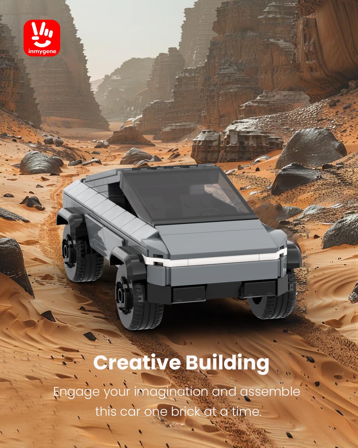 Snapklik.com : Inmygene Cyber Themed Off-Road Truck Toy Building Kit