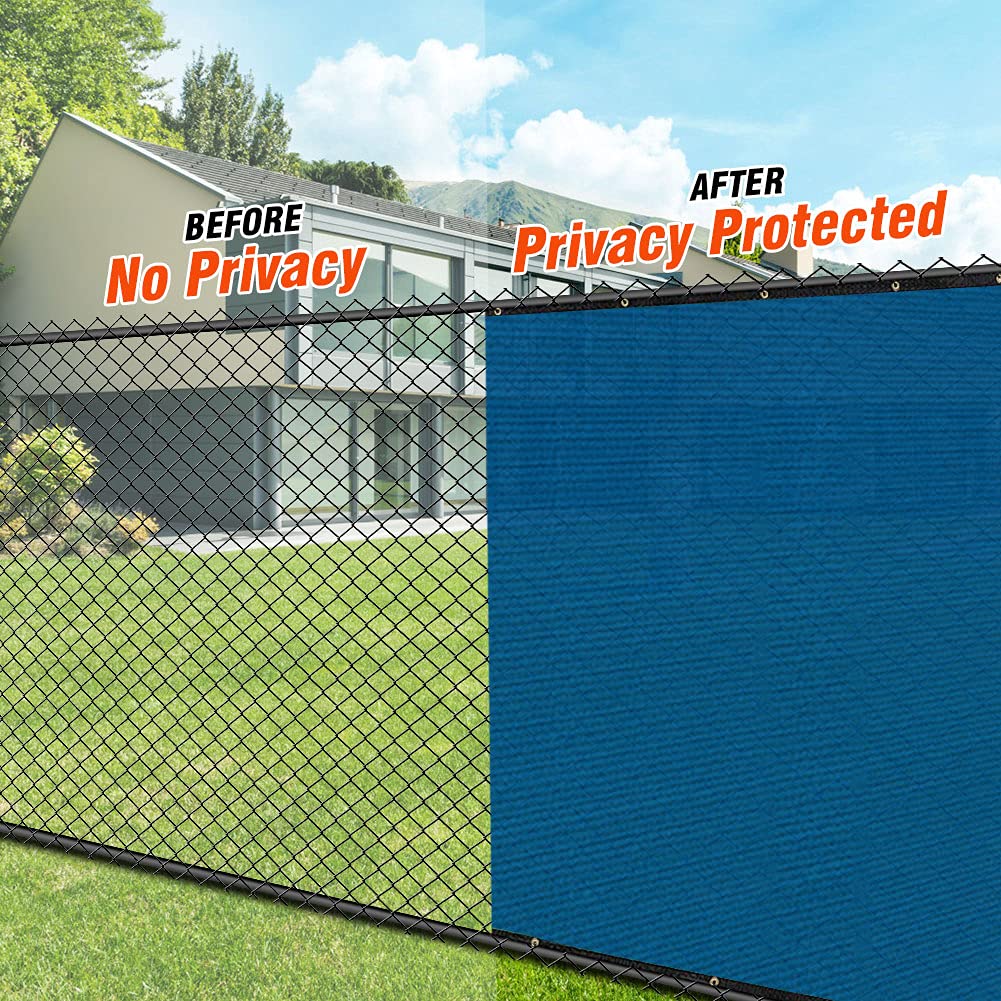 Snapklik.com : iCover 4x12ft Fence Privacy Screen, Heavy Duty Fencing ...