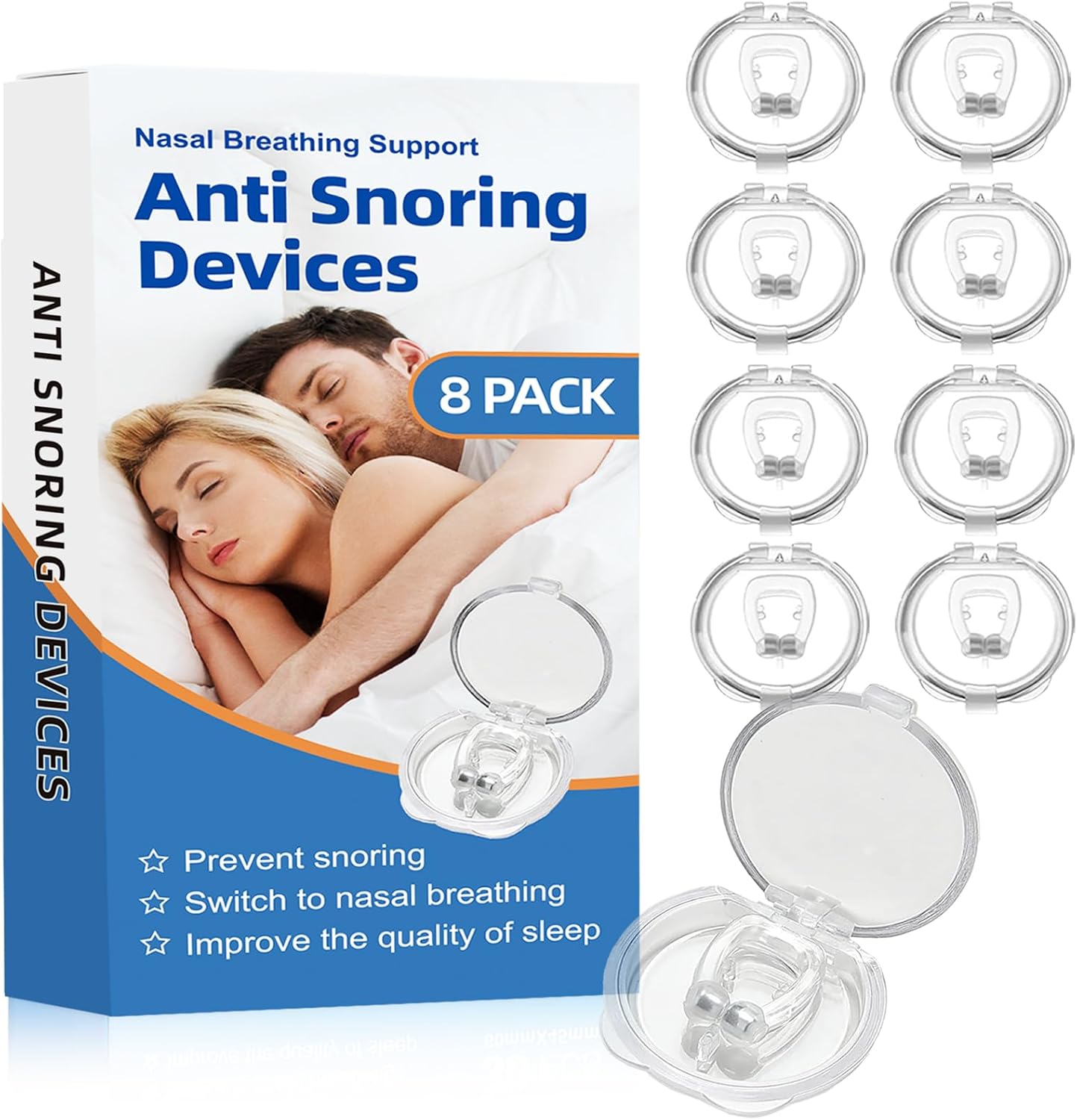 Amazon.com: Anti Snoring Devices(8 Pack),Silicone Magnetic Stop Snoring ...