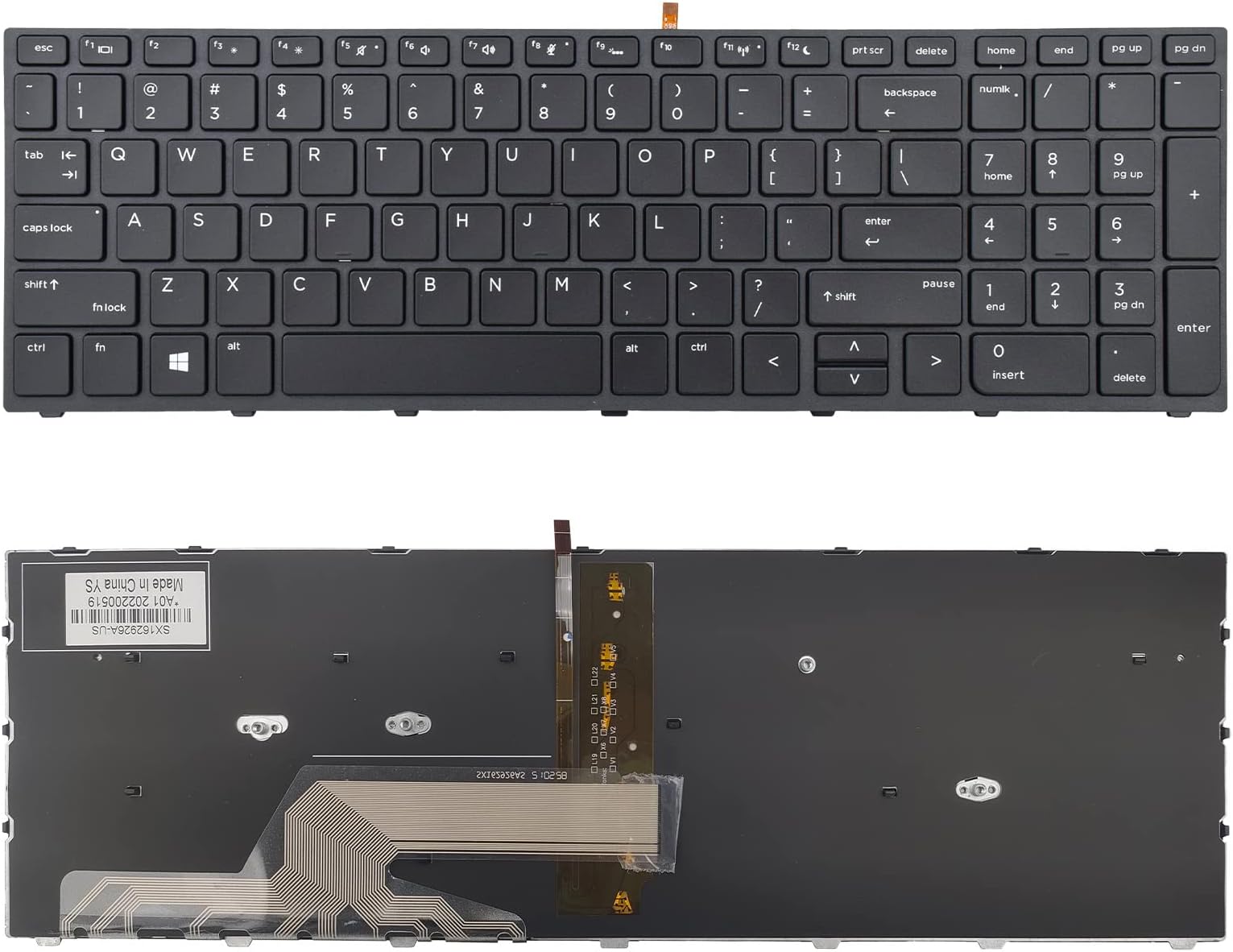 Amazon.com: New Keyboard Replacement for HP Probook 450 G3 G4, 455 G3 ...