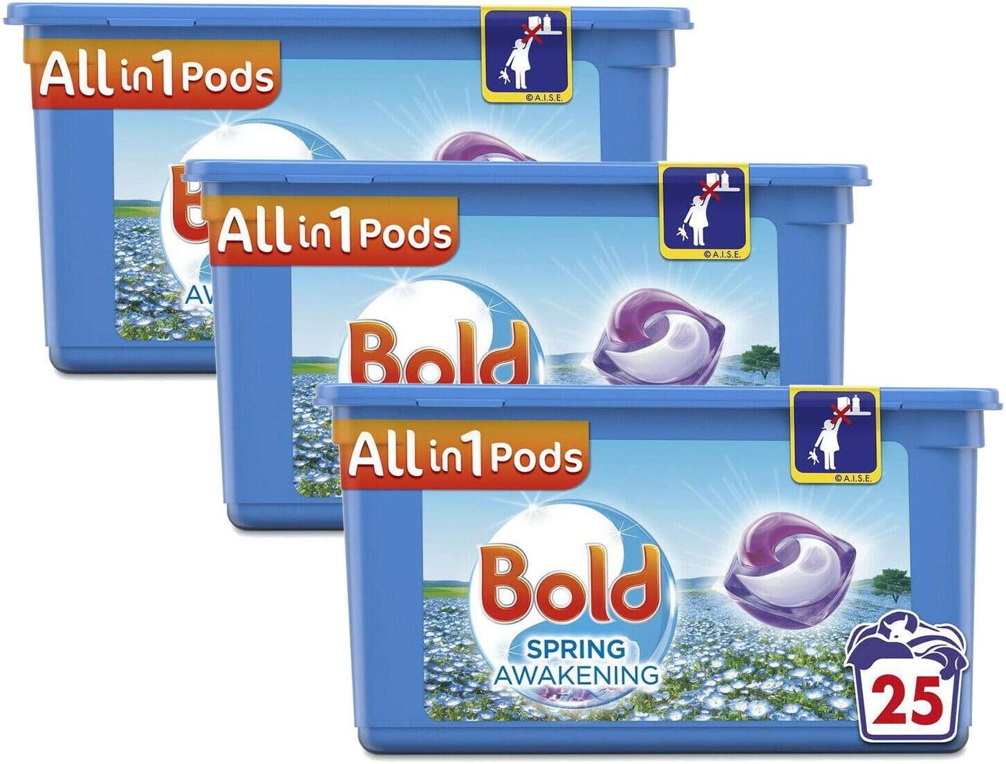 Amazon.com: Bold All-in-1 Pods Washing Liquid Capsules Spring Awakening ...
