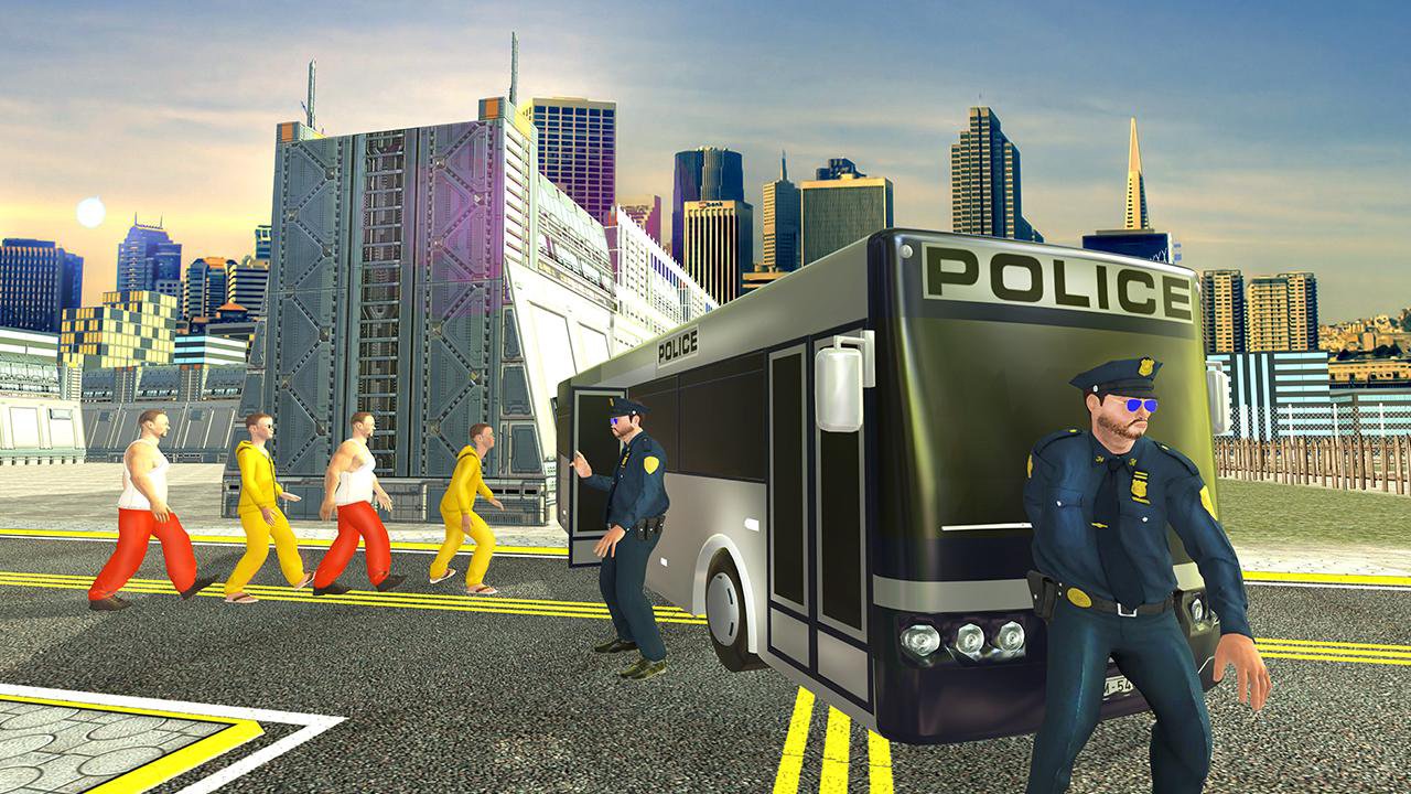 Extreme Futuristic Flying Bus Prisoner Transport Flight Simulator 3D ...