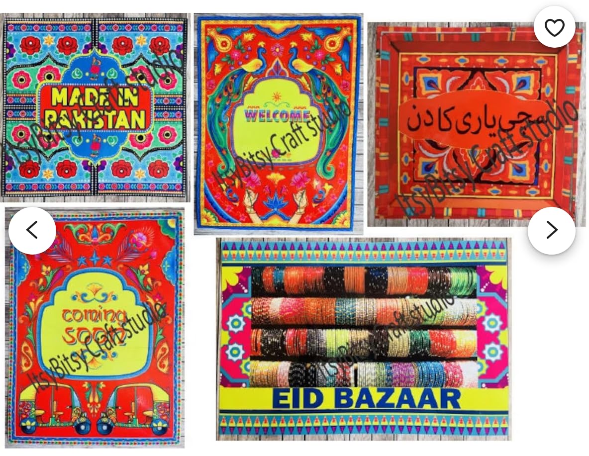Amazon.com: Truck art props, party photo props, pakistani,indian props ...