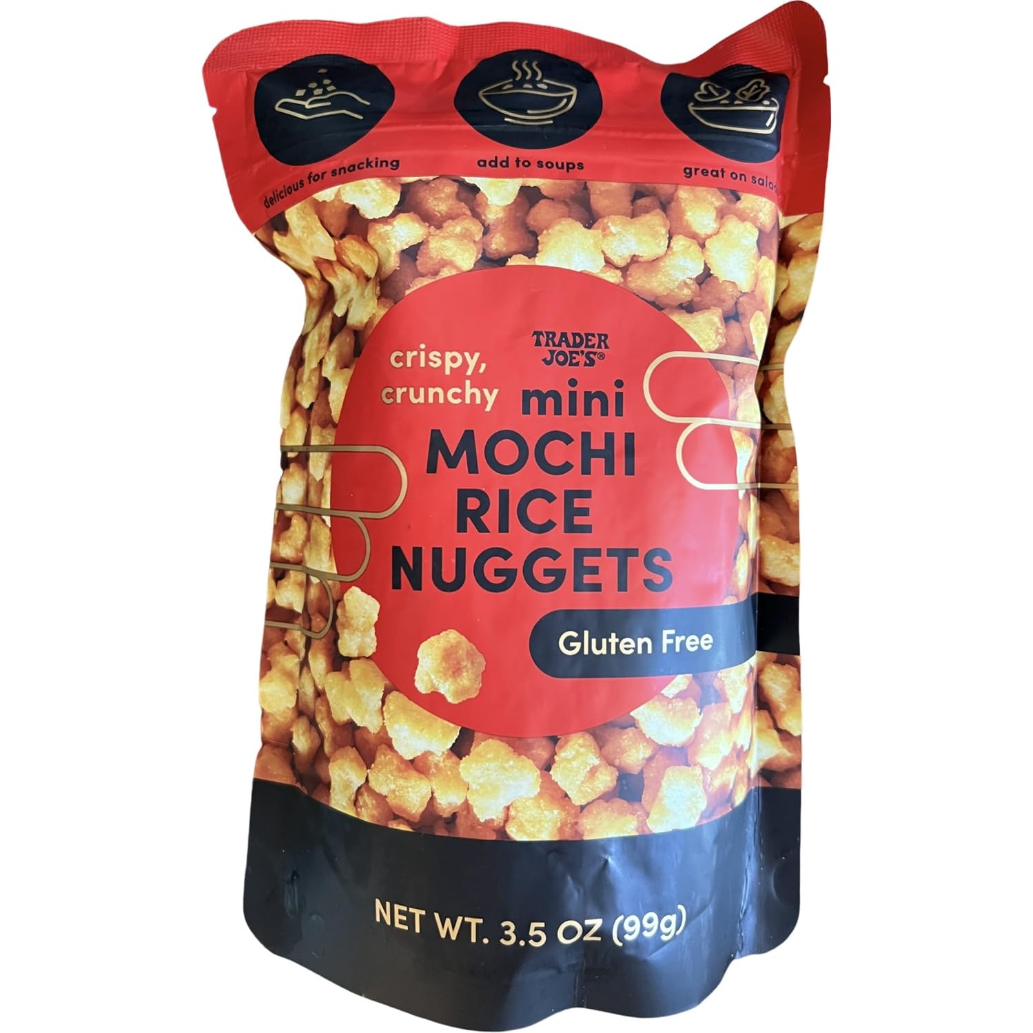 Amazon.com: Trader Joe's Mini Mochi Rice Nuggets, crispy crunchy ...